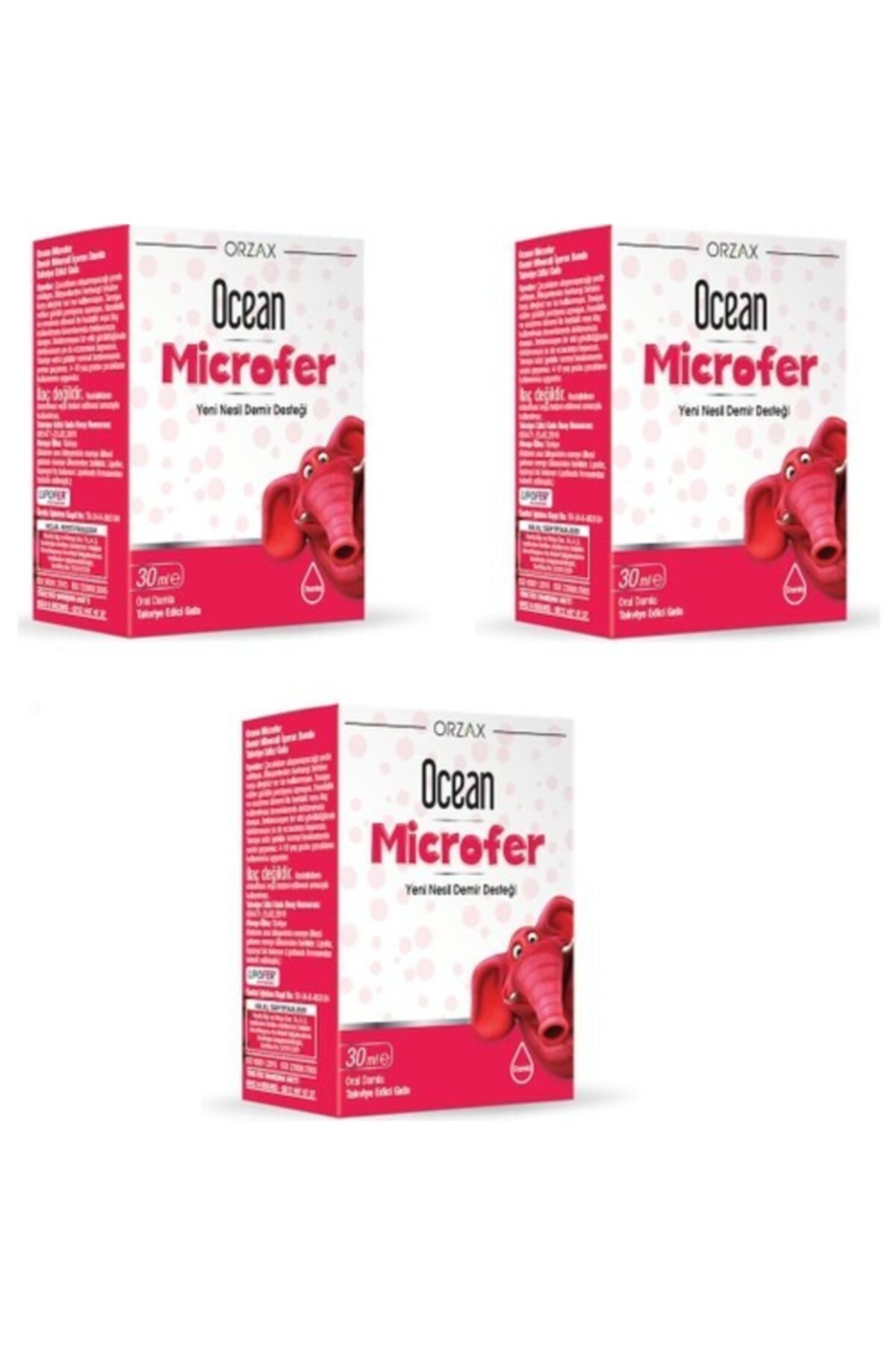 Ocean Orzax Microfer Oral Damla 30 ml X3 - Fiyatı, Yorumları