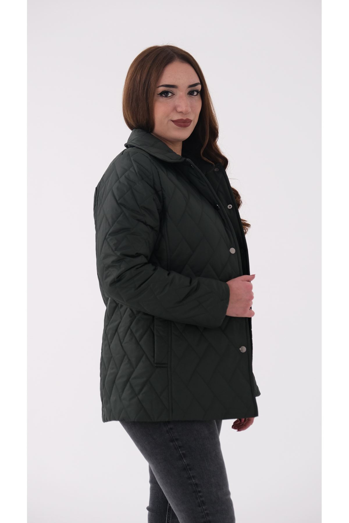 Blues Outlet KADIN PARKE DESEN KAPİTONE MONT-YEŞİL - Fiyatı, Yorumları