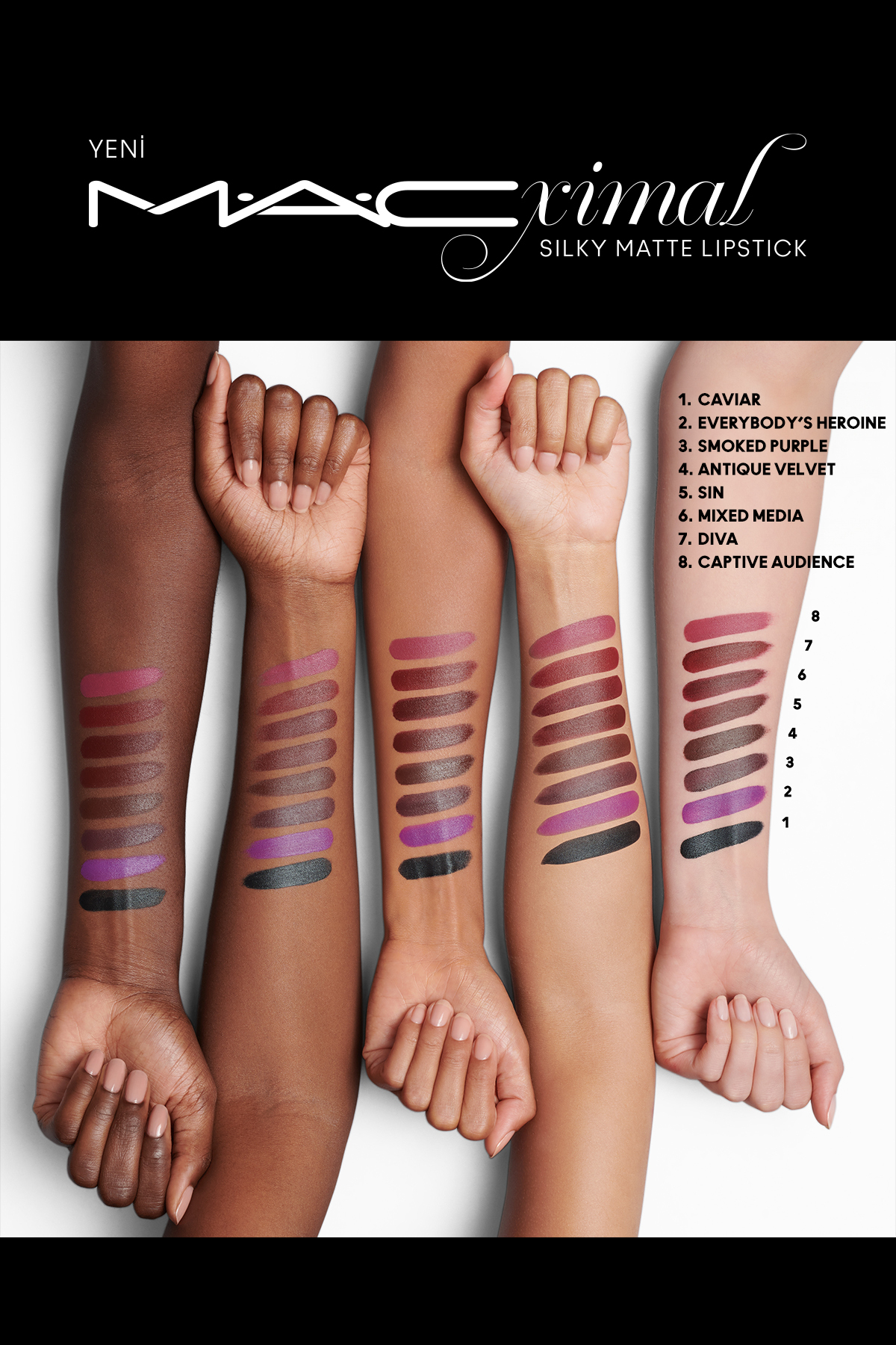 Mac M·A·CXIMAL Silky Matte Lipstick Nemlendirme Etkili Yoğun Renk ...