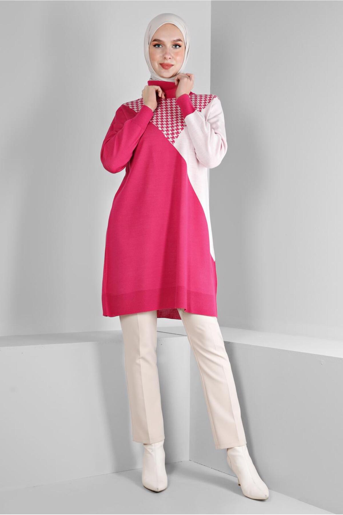 Alvina Kazayaği Desen Detayli Tri?ko Tuni?k 43138 Fiyatı, Yorumları - Trendyol