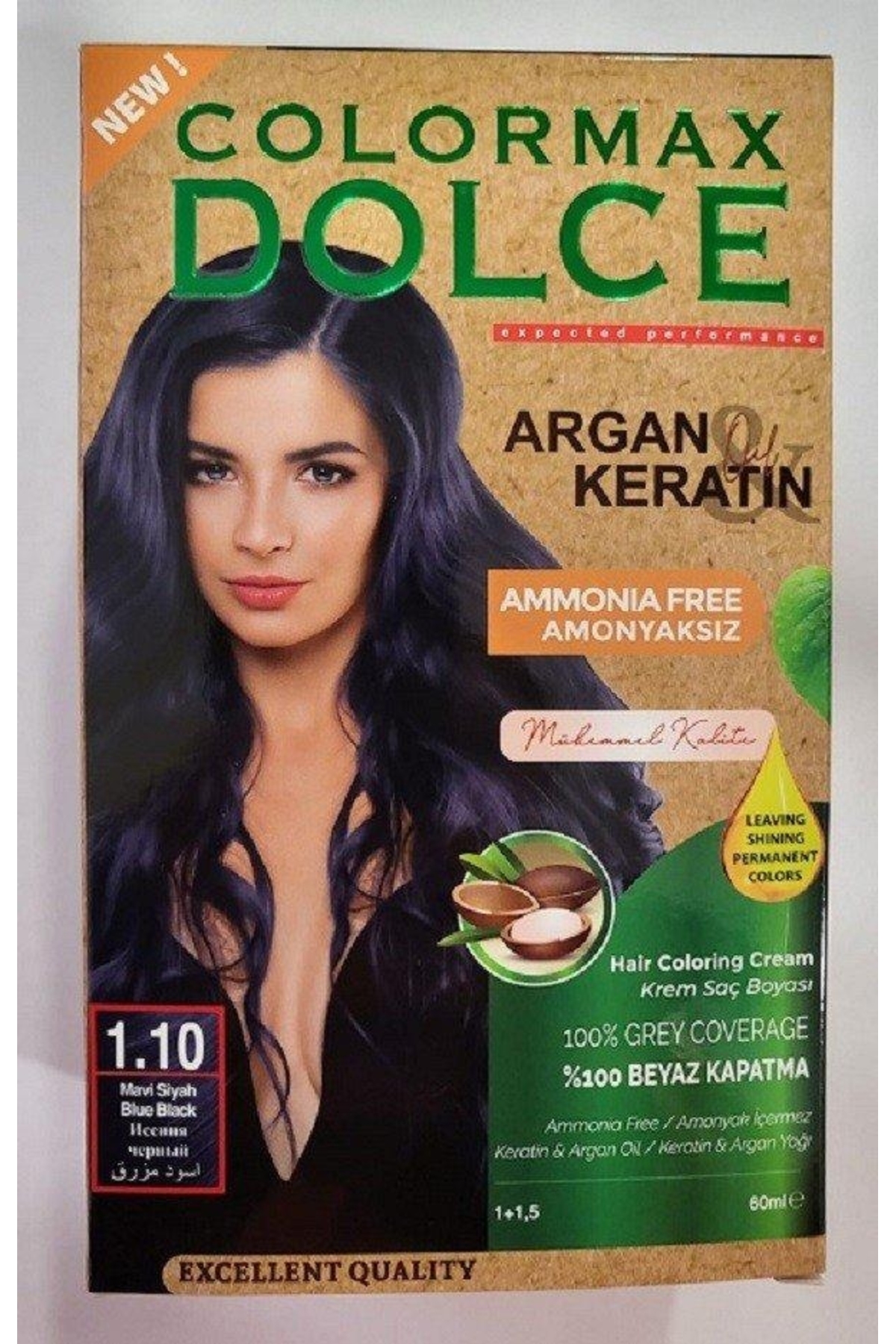 COLORMAX DOLCE Colormax Amonyaksız Saç Boyası 1.10-mavi Siyah Fiyatı ...