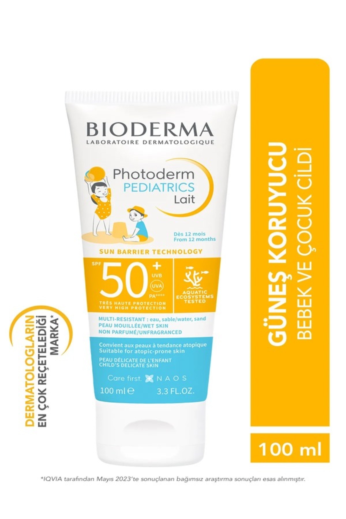 Bioderma Photoderm PEDIATRICS Lait SPF50+ (100 ml) Fiyatı, Yorumları ...