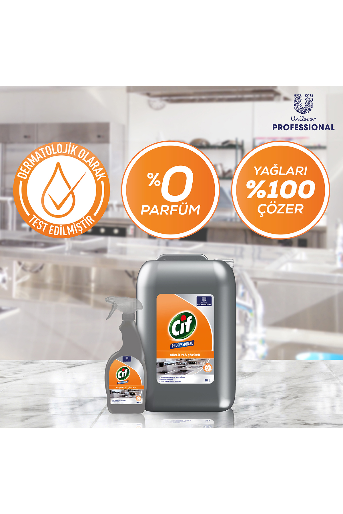 Cif Professional Çok Amaçlı Krem Temizleyici X2 2,5kg Cif Professional ...