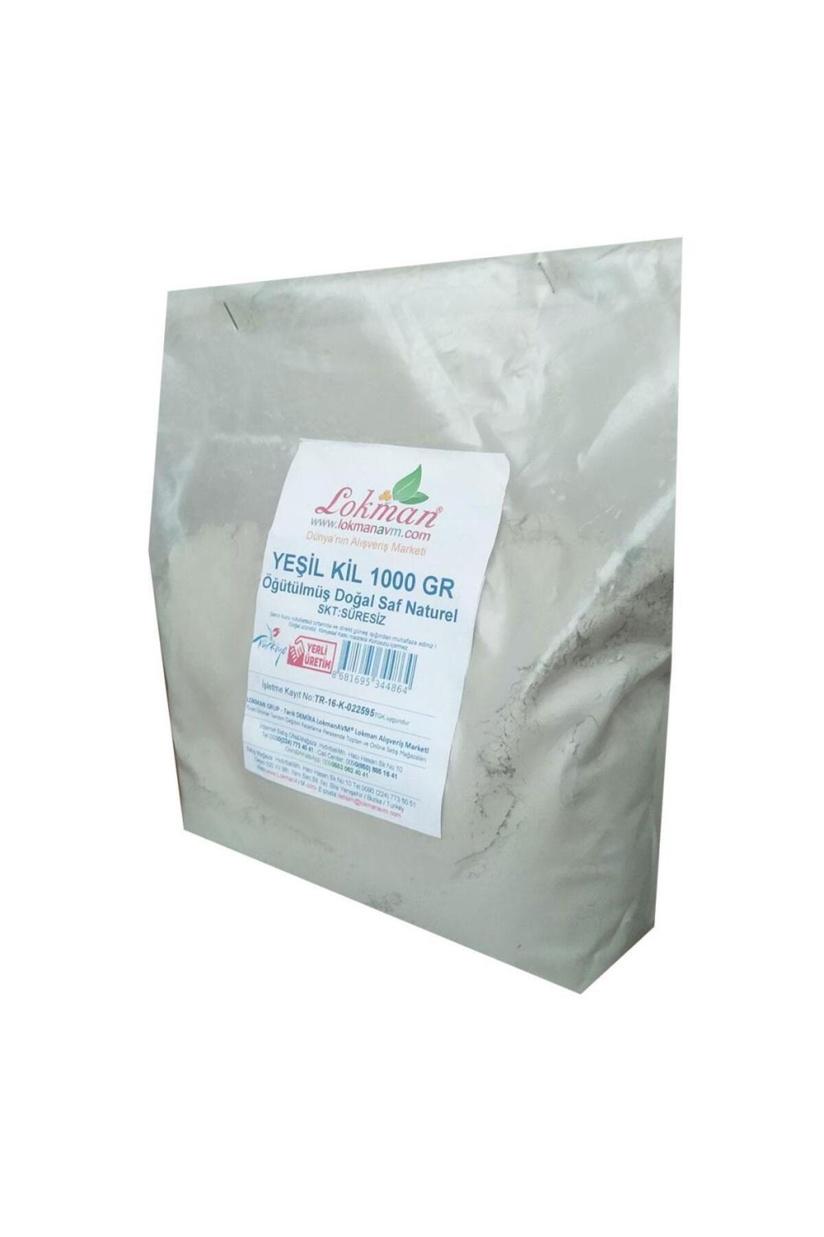 LokmanAVM Doğal Öğütülmüş Yeşil Kil Maskesi Saf Maskelik Yeşil Kil ...