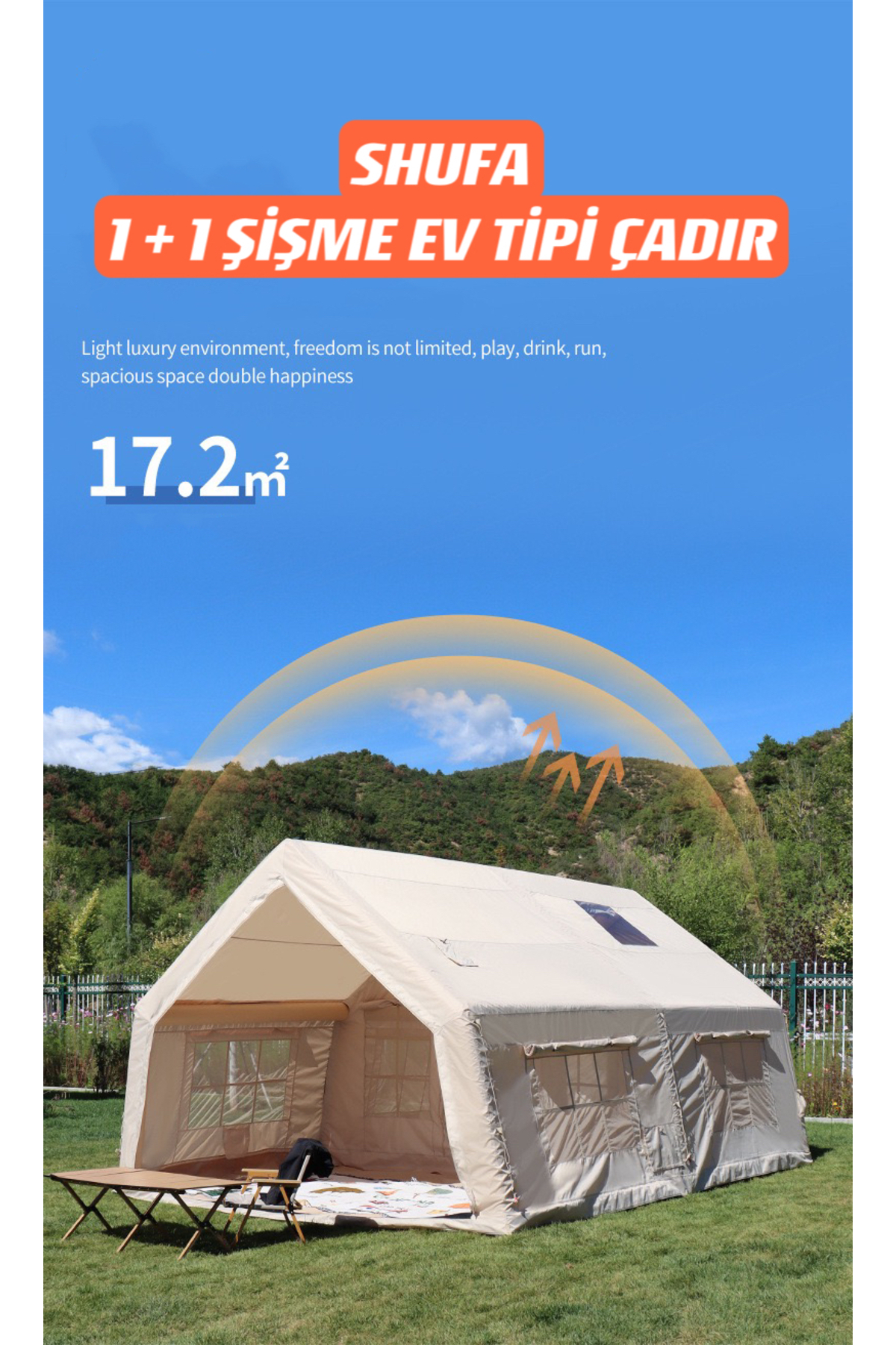 SHUFA 17.2 metrekare Şişme Çadır Fiyatı, Yorumları - Trendyol