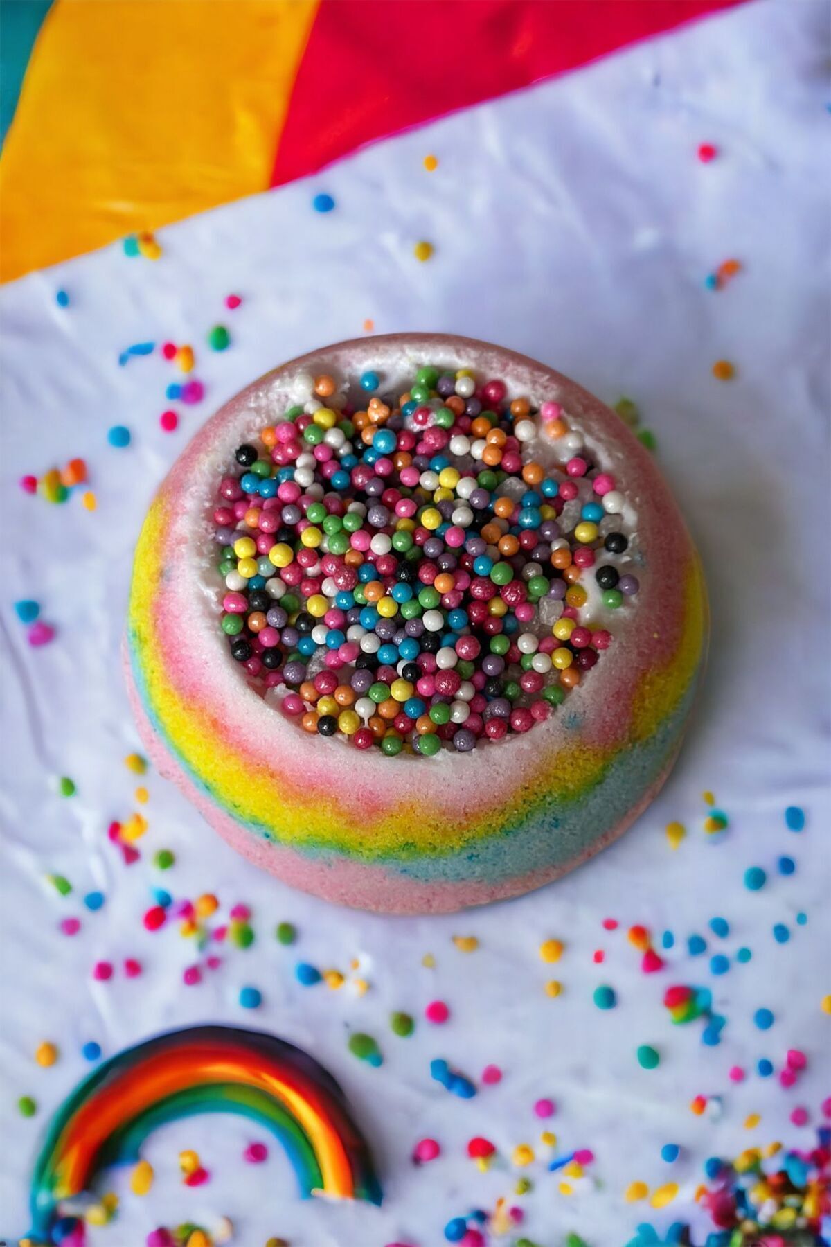 Khleos Rainbow Sprinkle Bath Bomb / Banyo Bombası / 1 Adet Banyo Topu ...