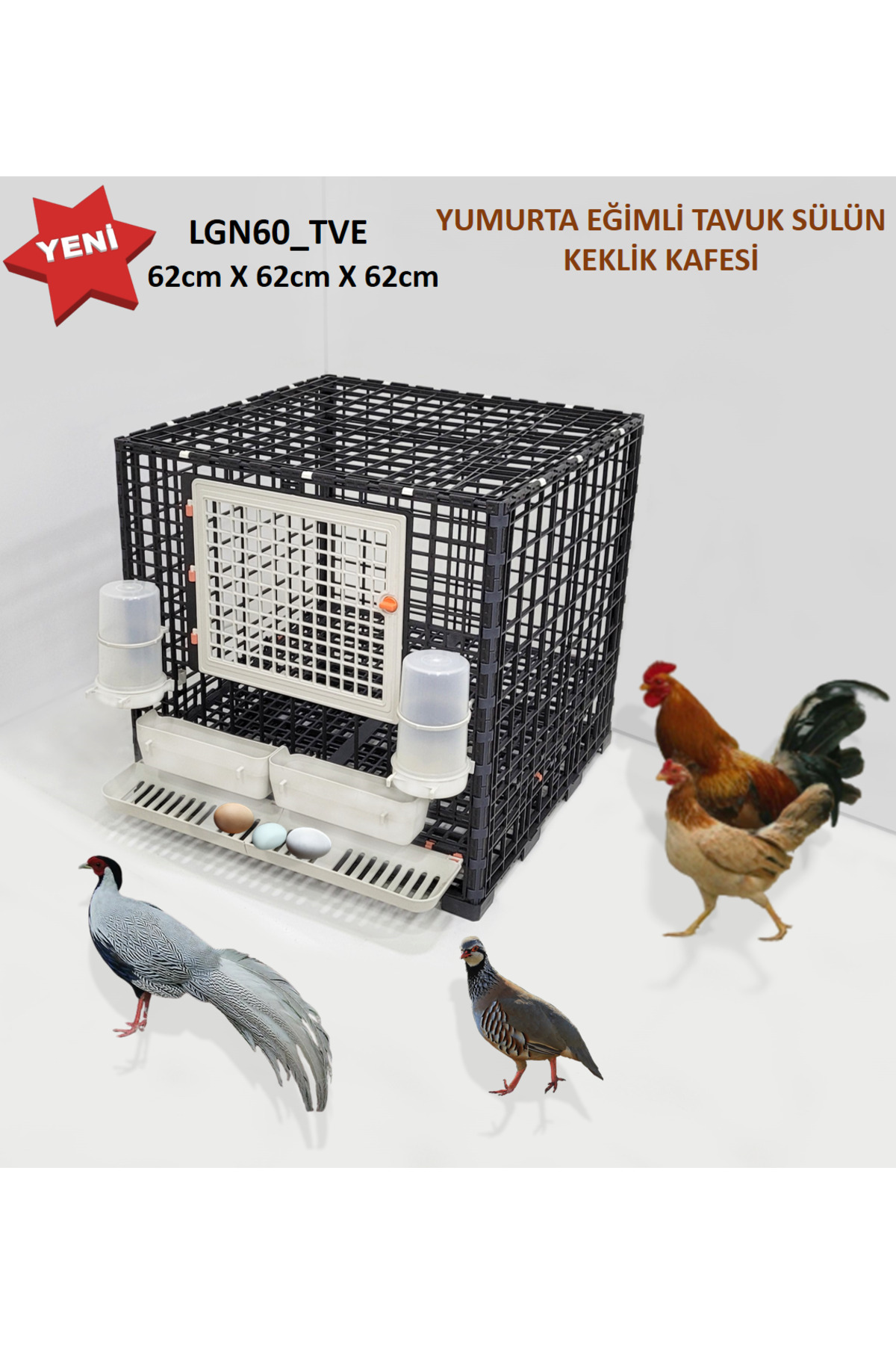Leganest 62cm X 62cm X 62cm Tavuk, Sülün, Keklik, Horoz Dinlenme Kafesi ...