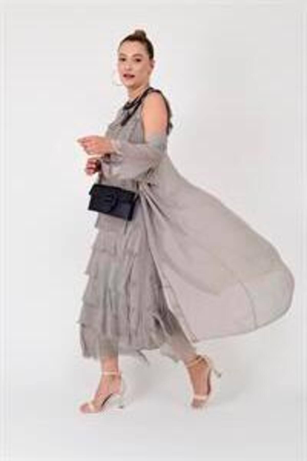 Bohem Stil Italyan 2 beden İnce Gösteren Kat Kat Ipek Elbise- ipek Kap ...