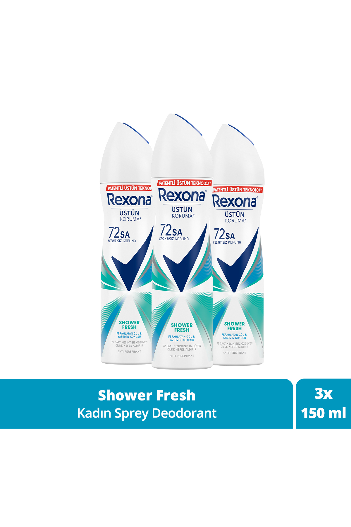 Rexona Kadın Sprey Deodorant Shower Fresh 72 Saat Kesintisiz Üstün ...