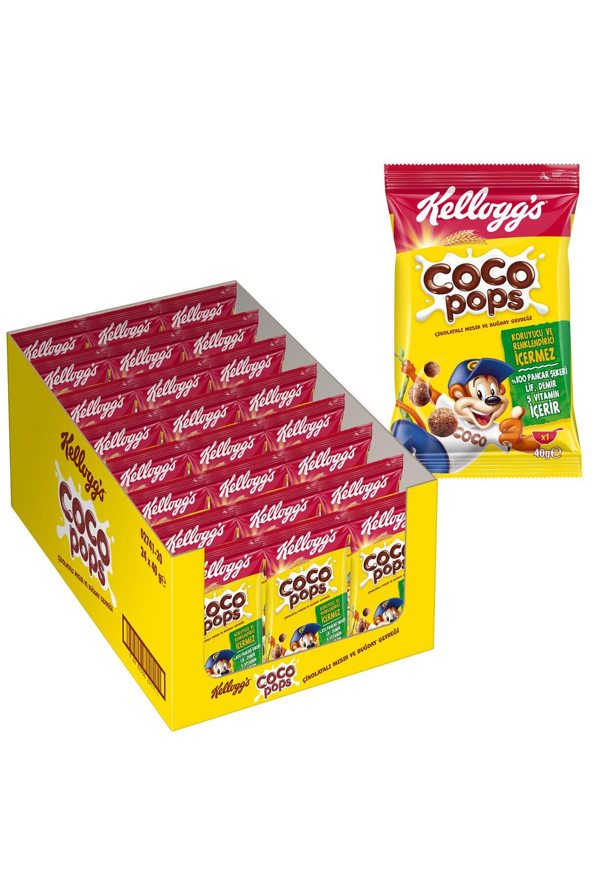 Kellogg's Coco Pops Topları 40 gr X24 Adet,lif,demir Ve 6vitamin ...