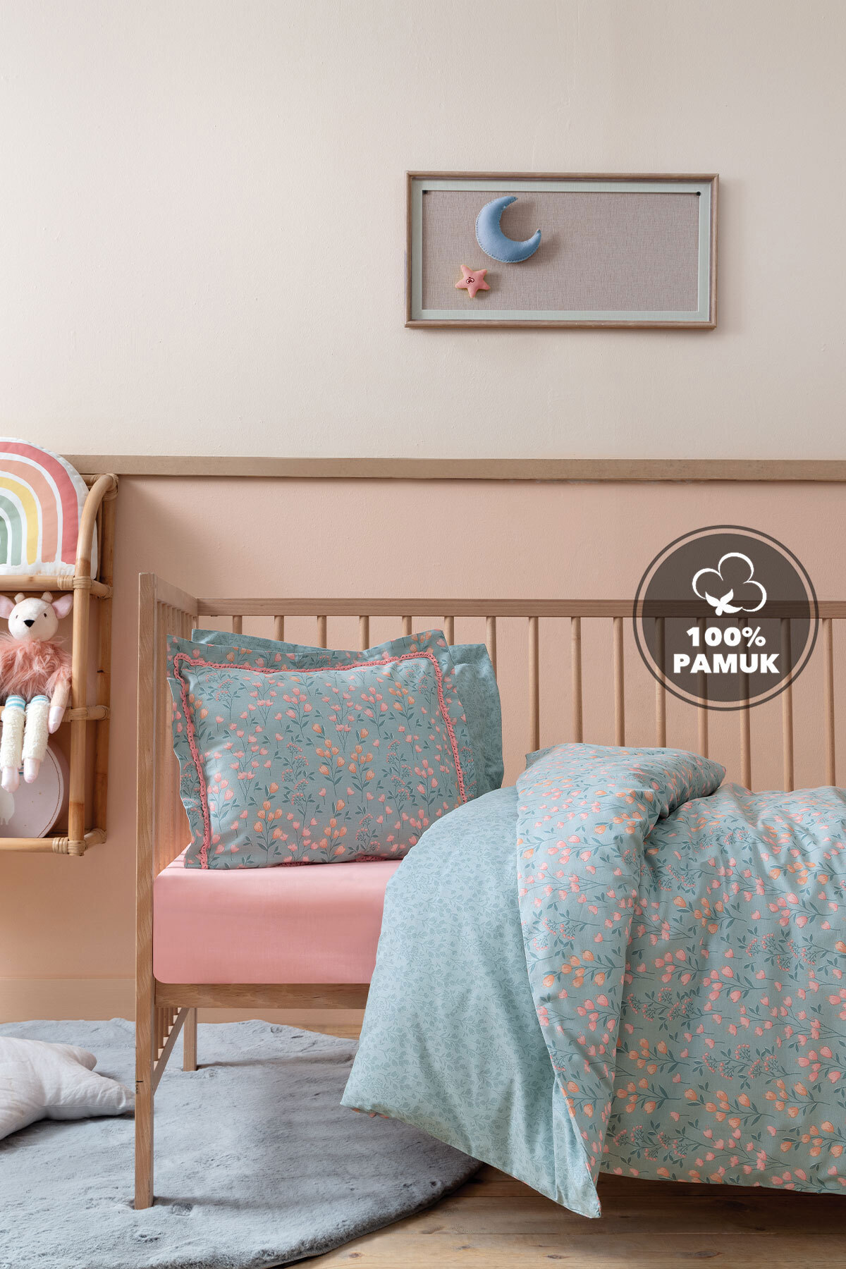 Yataş Mini Harpies Bebek Ranforce %100 Pamuk Nevresim Takımı - Mavi ...