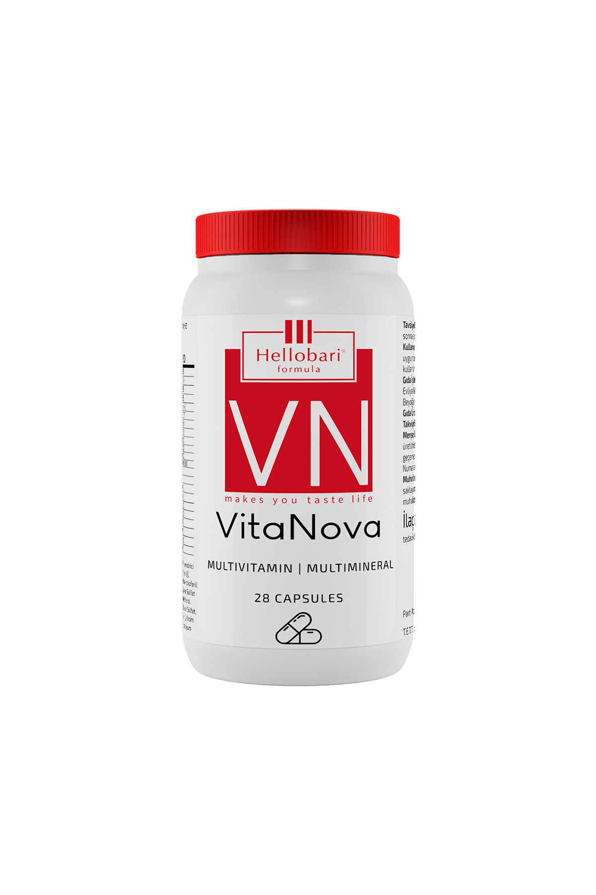 Hellobari Formula VitaNova | Multivitamin | Multimineral | 28 Kapsül ...