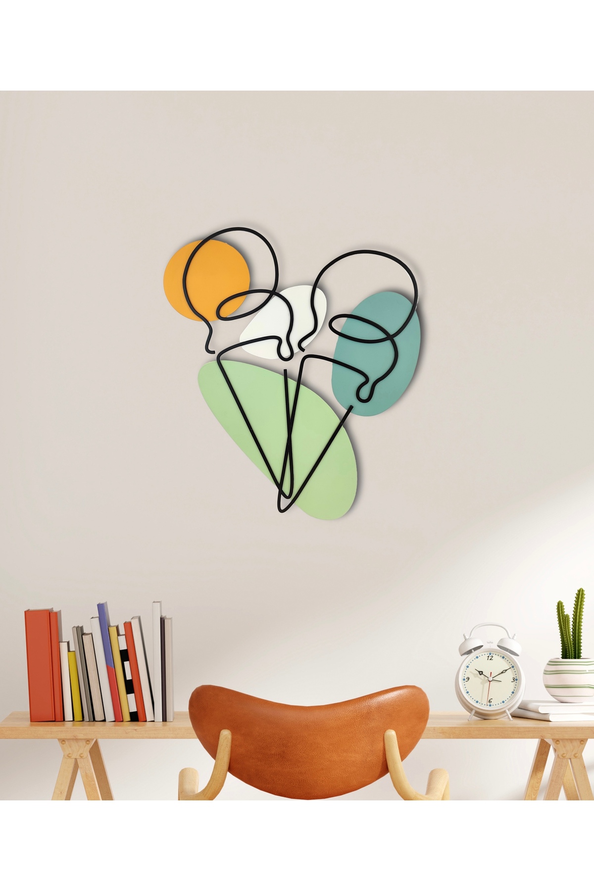 LilyMama Özel Tasarım Metal Dondurma Duvar Dekoru- Modern Ve Minimalist Duvar Süsü- I?skandinav ...