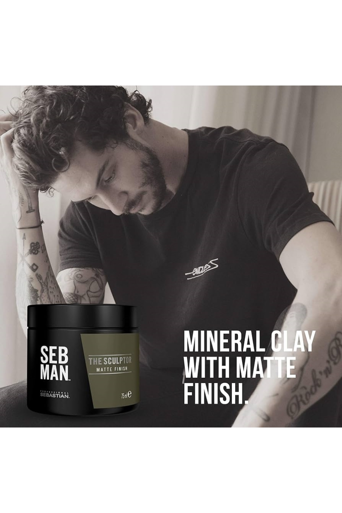 Sebastian HAİR-MAN THE SCULPTOR MATTE CLAY STRONG HOLDİNG WAX SPECİAL ...