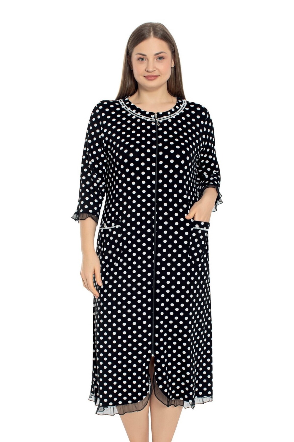 ROMEO LİFE 7754 TÜL DETAYLI FERMUARLI ELBİSE Fiyatı, Yorumları - Trendyol