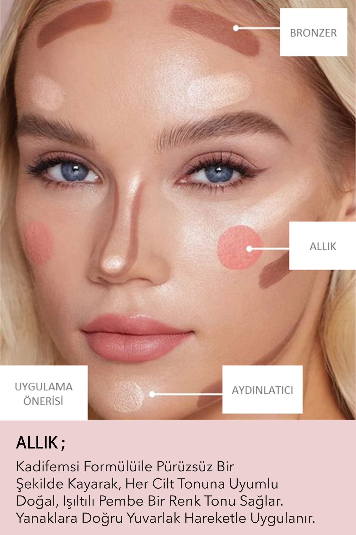 Farmasi Midnight Touch Yumuşak Sünger Uçlu Likit Allık Pinky Cloud 12 ...