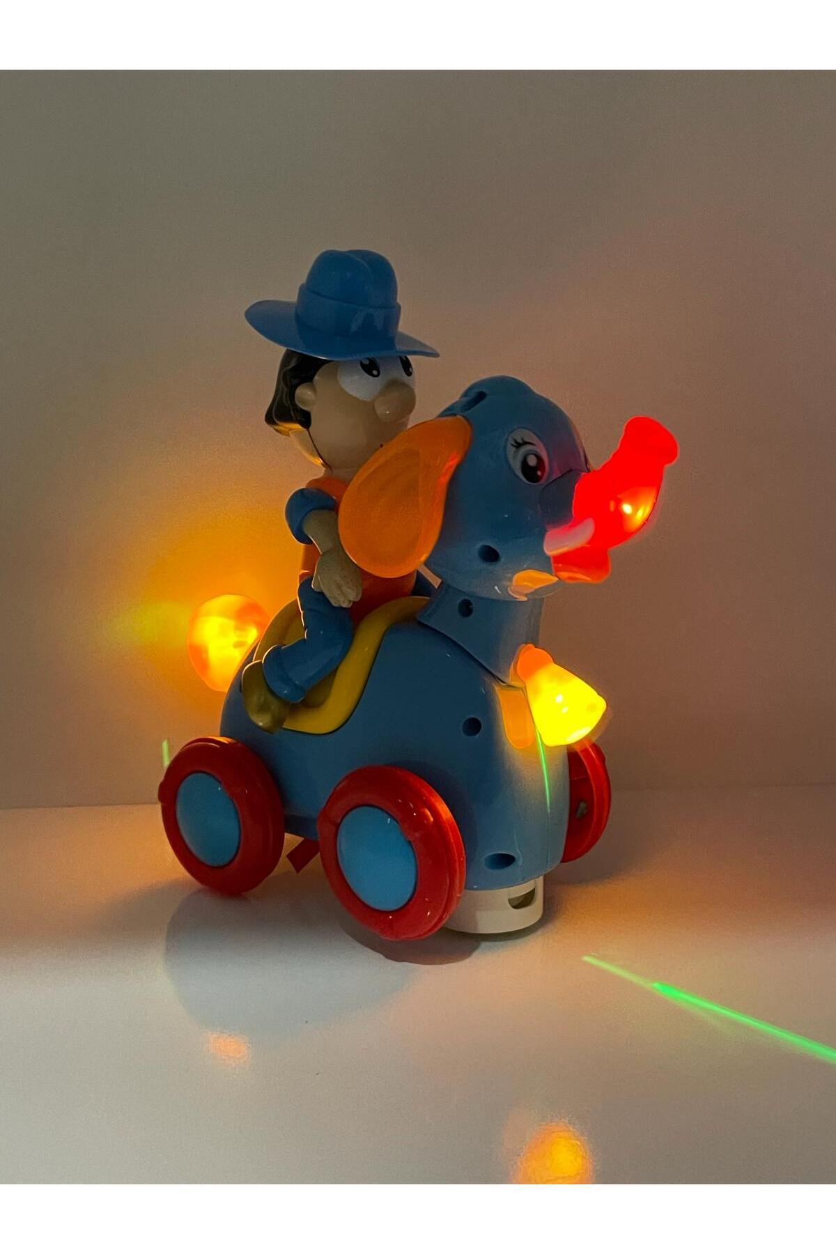 PeriYedi Fil Adam Işıklı ve Sesli Hareketli Çarp Dön Oyuncak Araba ...