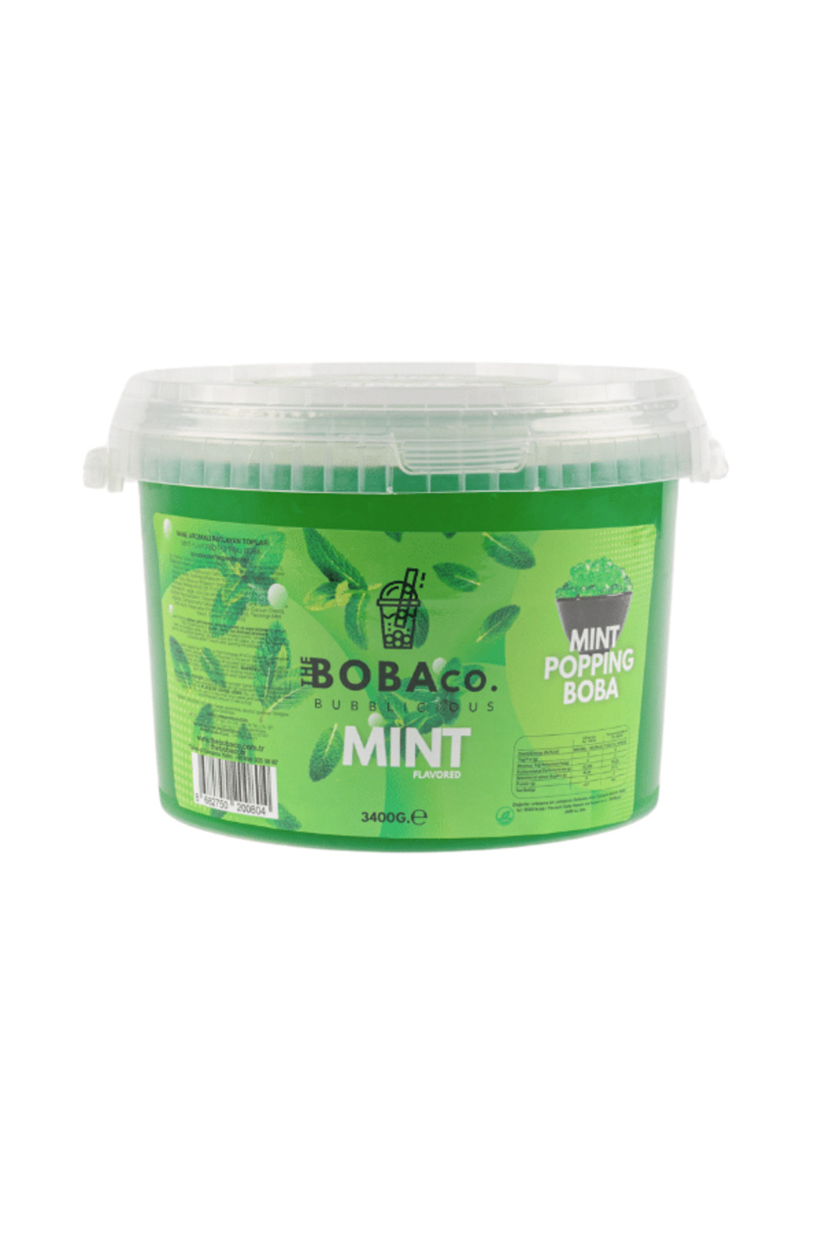 TheBobaCo. Bubblicious Bubble Tea Boba - Nane / Mint 3,4kg Fiyatı ...
