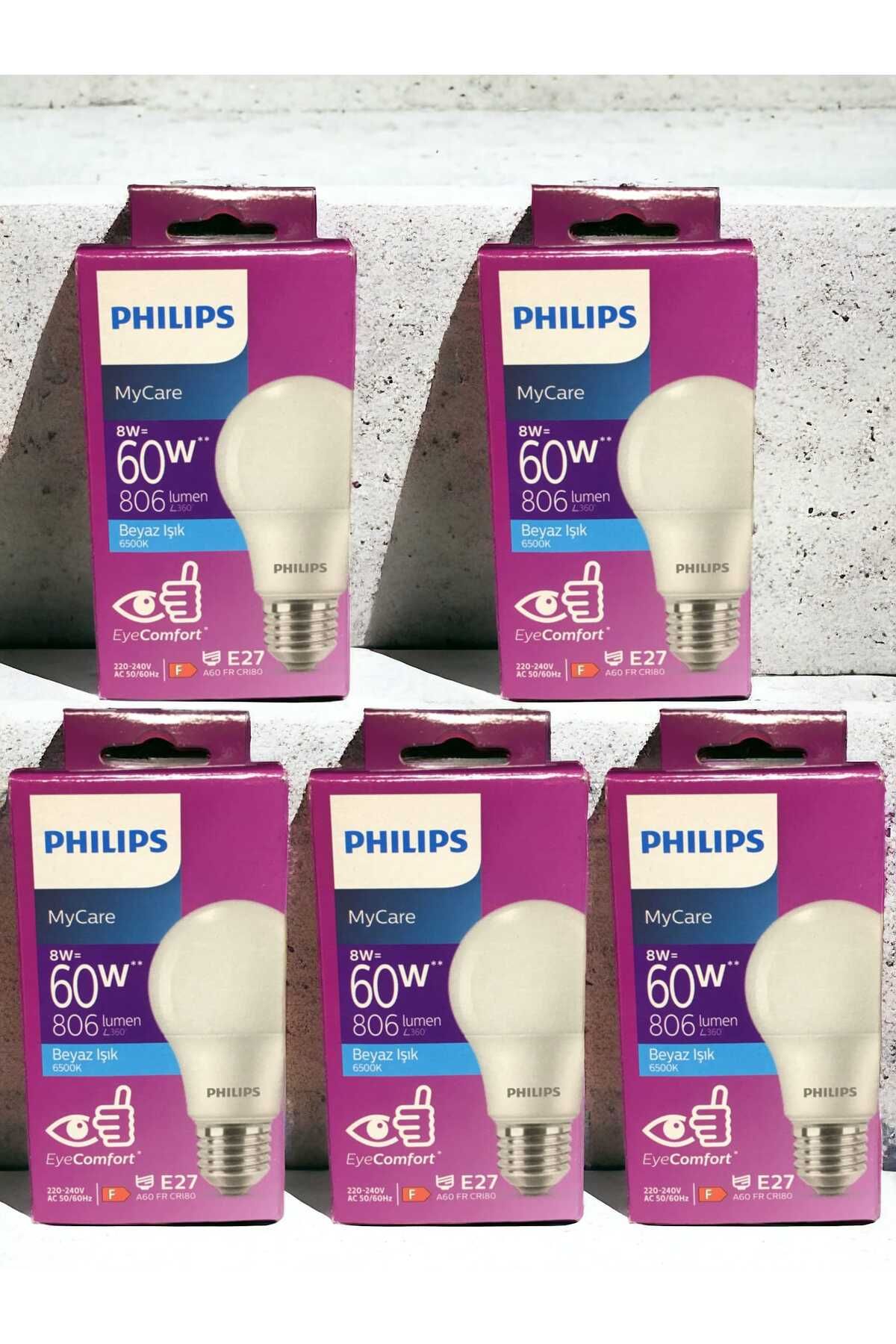 Philips My Care Beyaz 8 Ledli Ampul 8 W 60 W 806 Lumen 6500 K 86