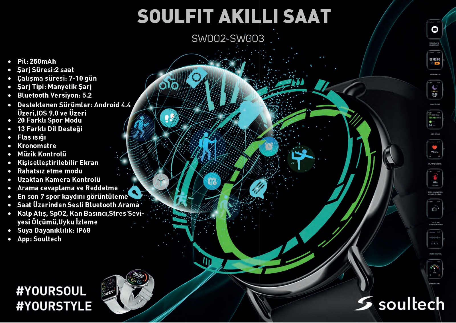 Soultech Soulfit SW002G Akıllı Saat Gümüş Fiyatı, Yorumları - Trendyol
