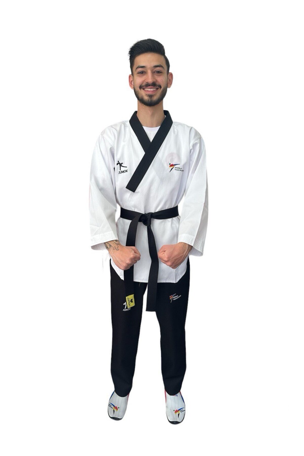 JUMOK Taekwondo Siyah Yaka Poomsae-Pomse Elbisesi (Yıldız Erkek) Fiyatı ...