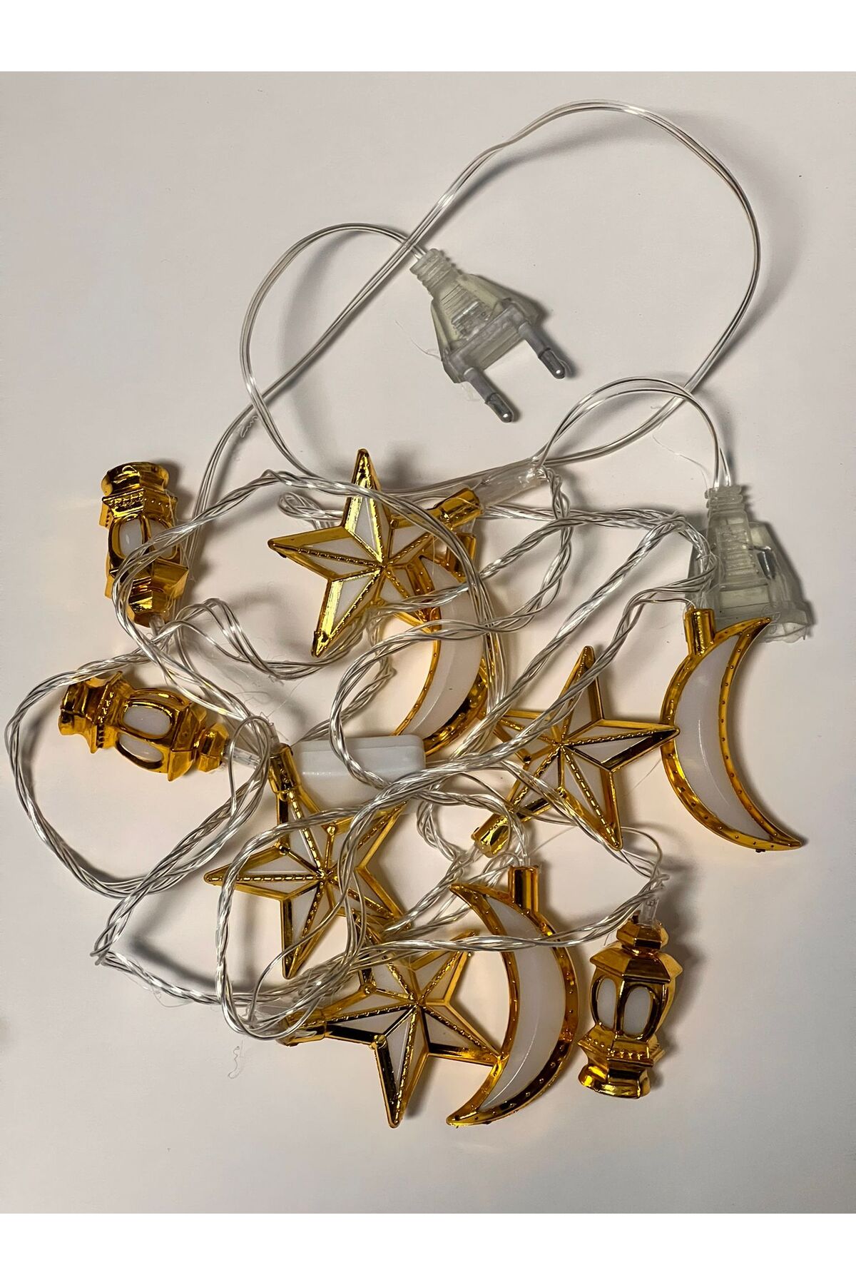 OKYANUSAYD FİŞLİ GÜNIŞIĞI RENKLİ 2 METRE RAMAZAN KANDİL HİLAL YILDIZ ...