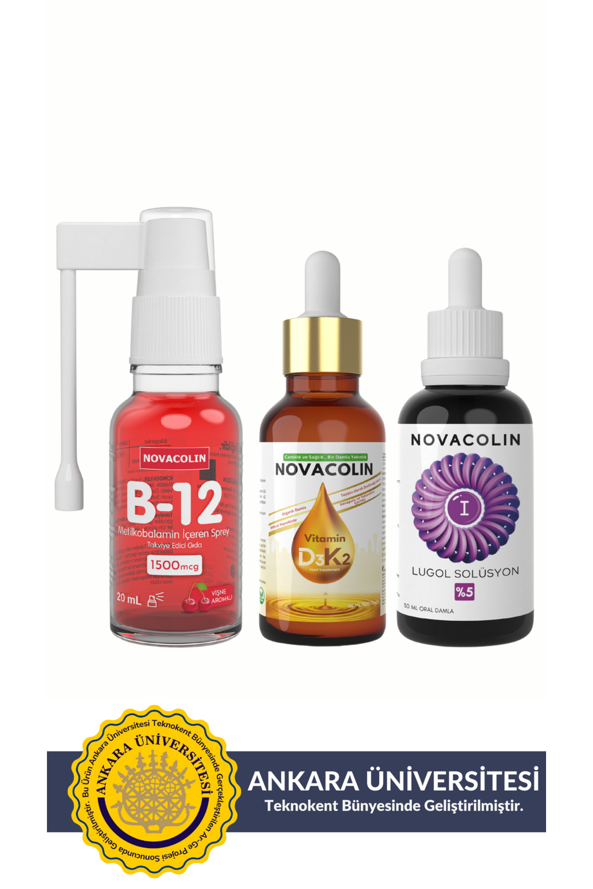 NOVACOLIN Vitamin B12 + D3K2 + İyot Fiyatı, Yorumları - Trendyol