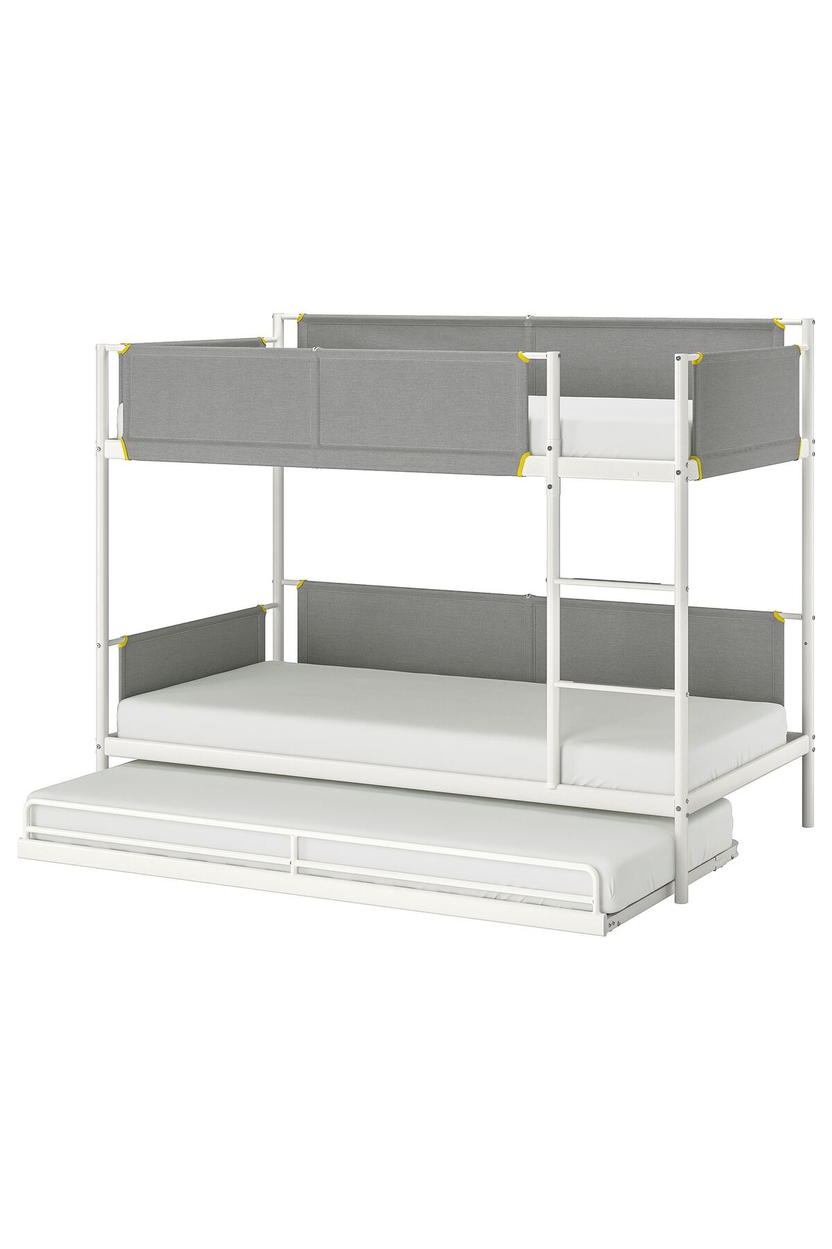 IKEA ranza, beyaz-açık gri, 90x200 cm, bazalı - Fiyatı, Yorumları