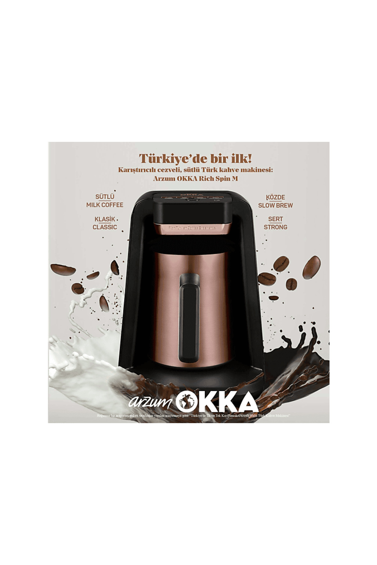 Arzum OK0018 OKKA Rich Spin M Çok Fonksiyonlu Otomatik Türk Kahve ...