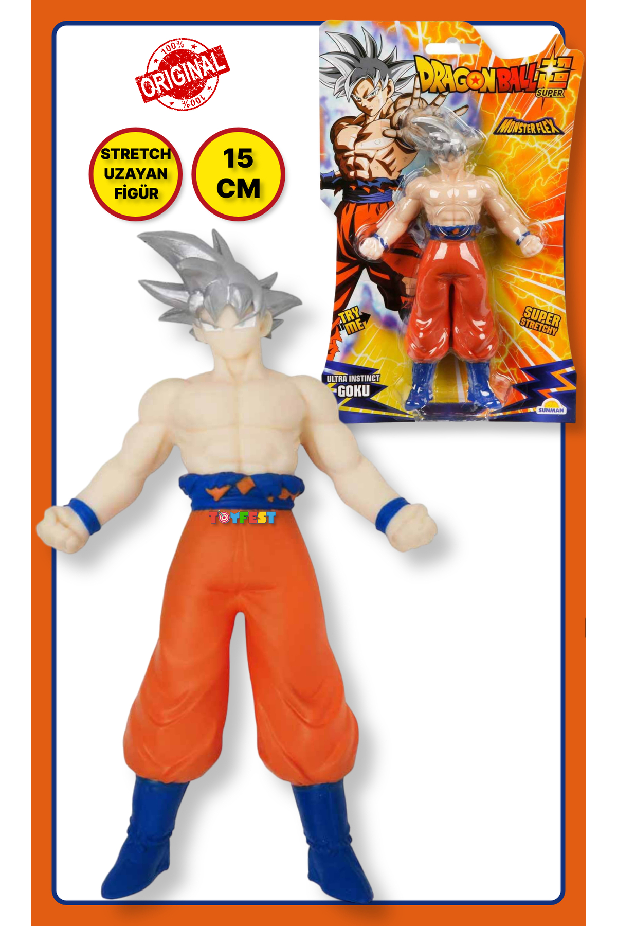 TOYFEST Monster Flex Dragon Ball Stretch Yumuşak Uzayan Elastik Figür ...