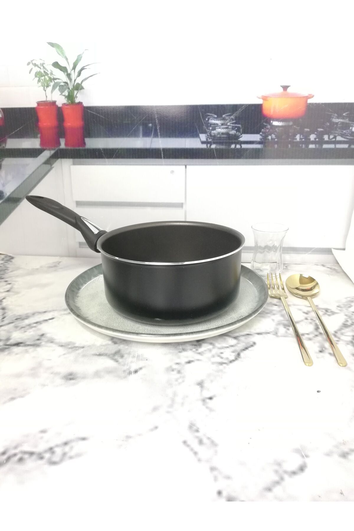 TARIK HOME Pandeli 18 Cm Kızartma Tavası, Sos Tavası, Sos Tenceresi ...