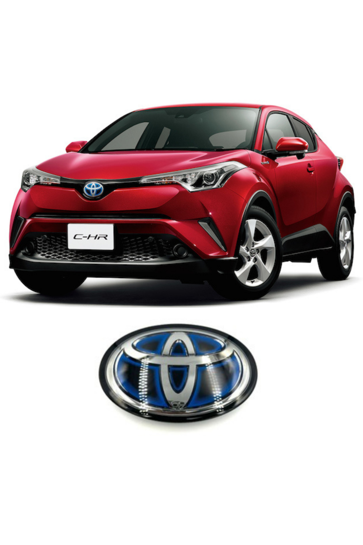 DOĞRU TİCARET Toyota Chr Hybrid 2019-2021 Compatible Front Crest Logo ...