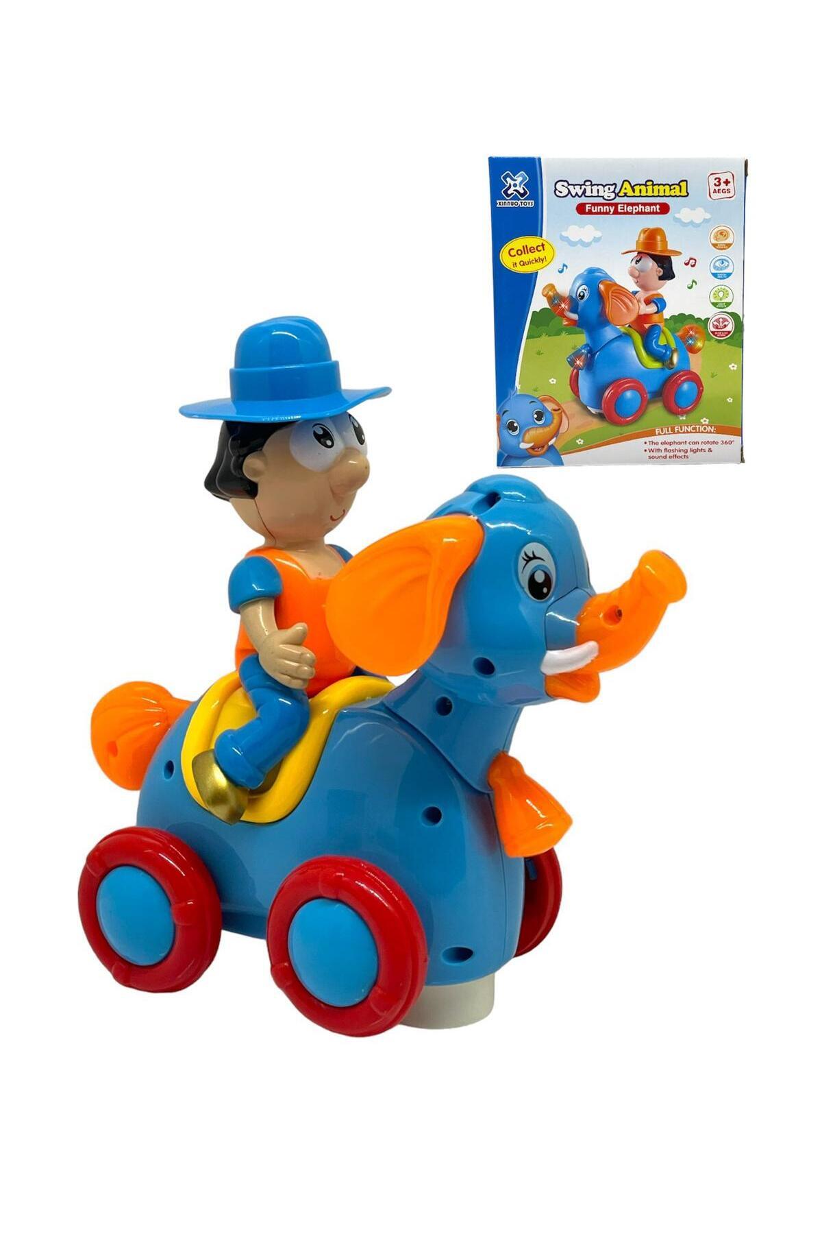 PeriYedi Fil Adam Işıklı ve Sesli Hareketli Çarp Dön Oyuncak Araba ...