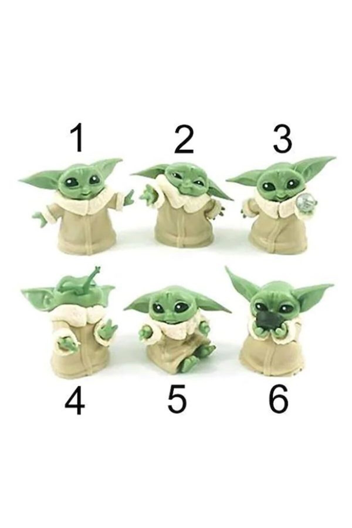 Hediye Vakti Star Wars 3d Baby Yoda Mini Figür Oyuncak 6cm 1 Adet ...