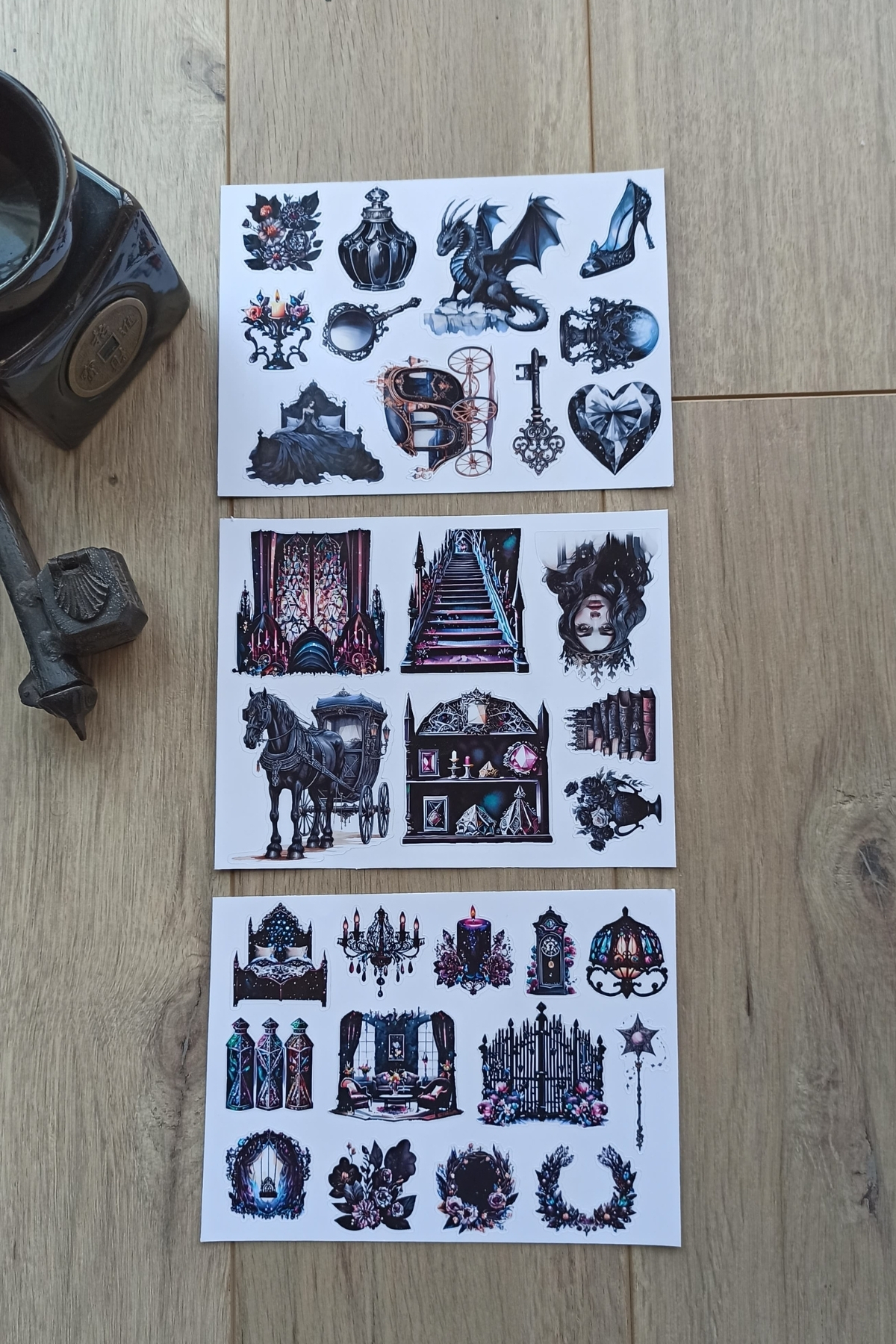 Mona Craftist 50 Adet Gothic Sticker Seti Bullet Journal Scrapbook ...