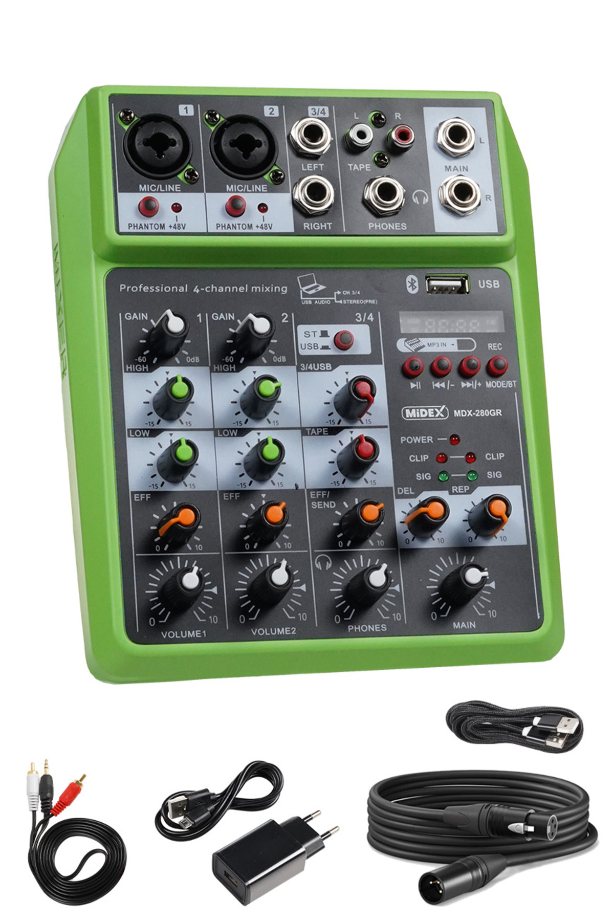 Midex MDX-280GR Ses Kartlı Ses Mikseri Stüdyo Kayıt MixerFiyatı ...