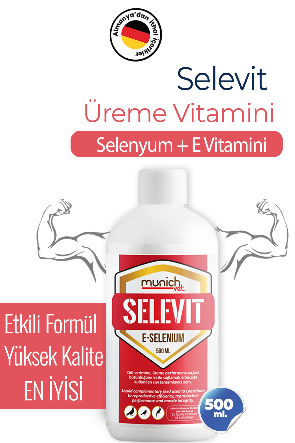 Munich Vet Selevit Üreme Vitamini Selenyum E Vitamini 500ml Fiyatı ...