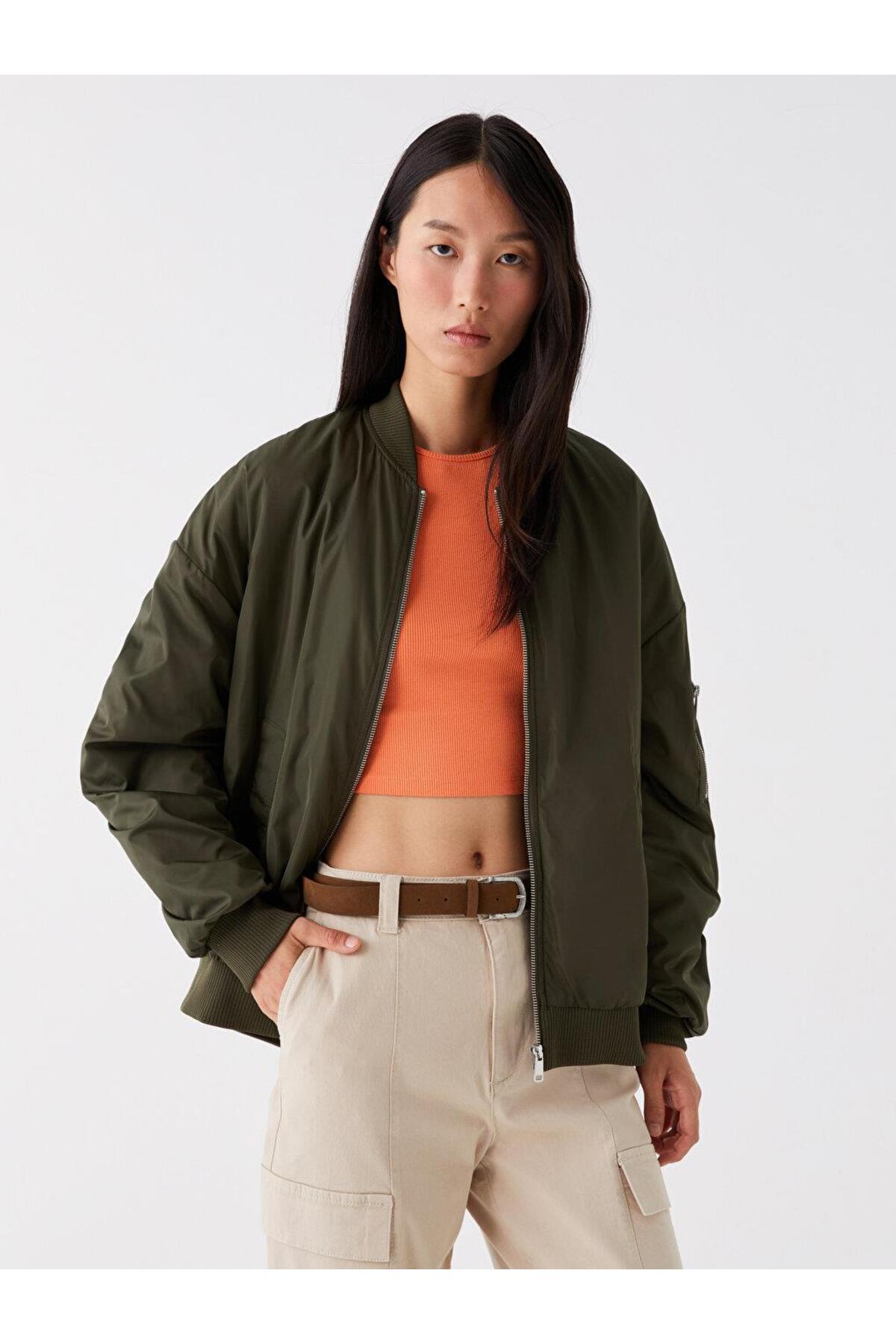 LC Waikiki LCW Vision Kolej Yaka Düz Uzun Kollu Kadın Şişme Mont Fiyatı ...