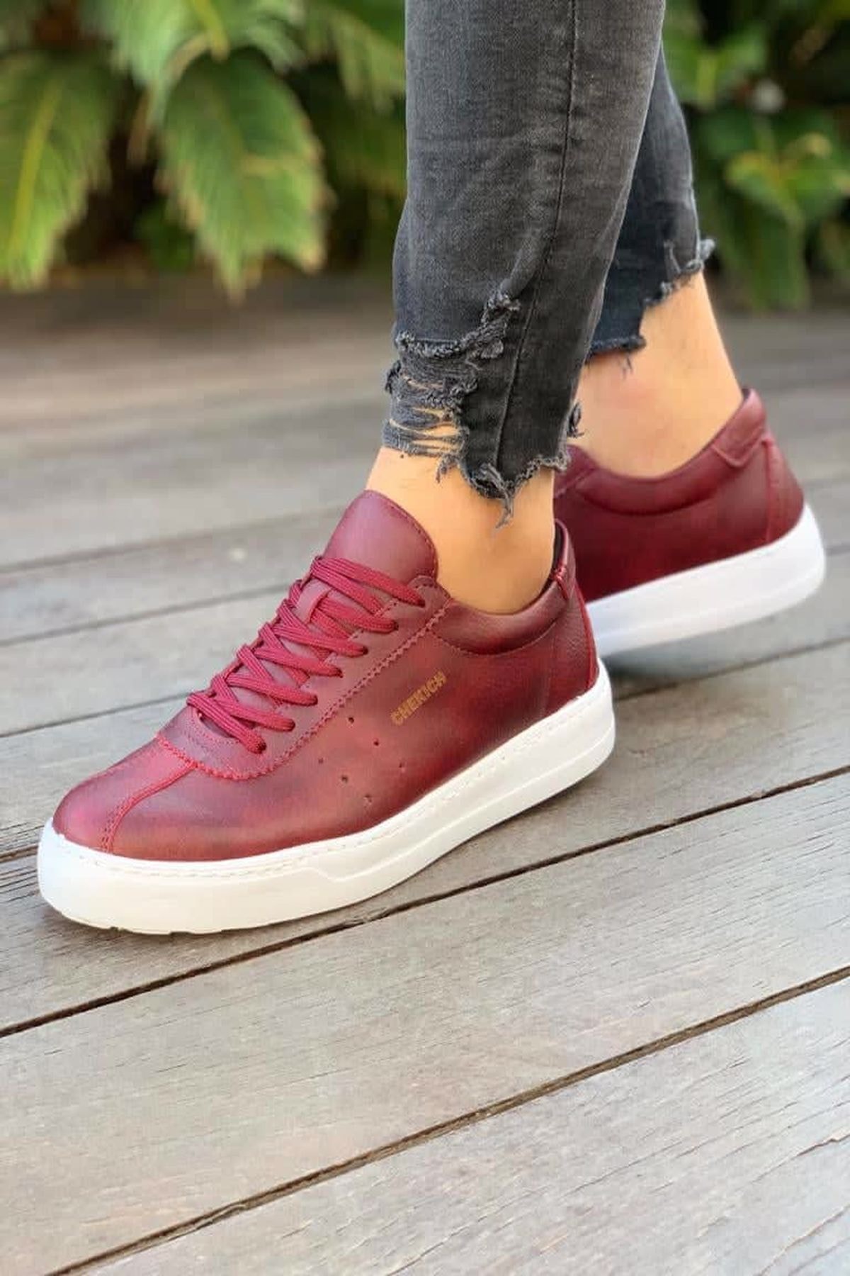 Chekich Bordo Erkek Sneaker