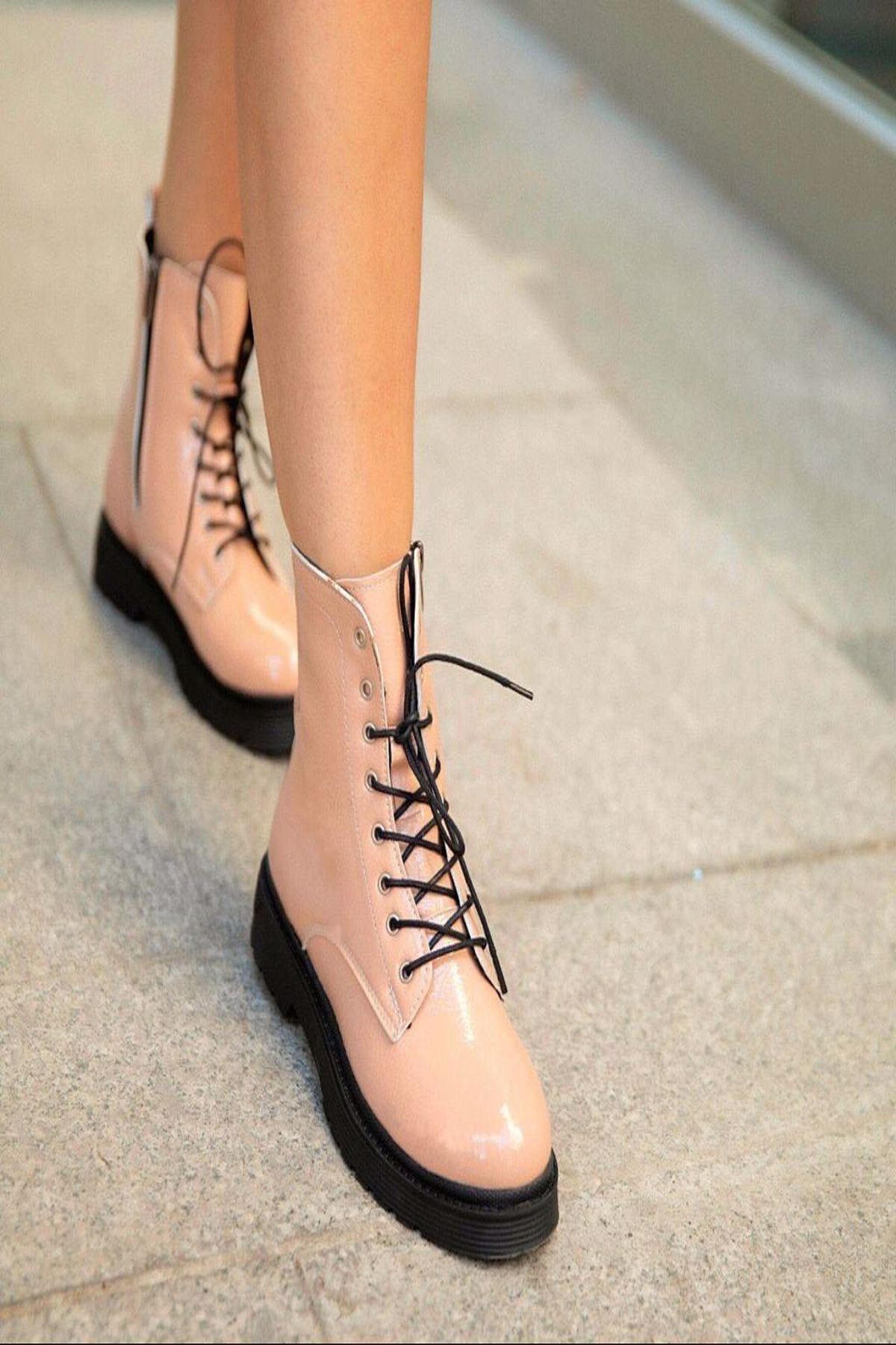 Tripy Pudra Kırışık Kadın Bot Tripy Pudra Kırışık Kadın Bot