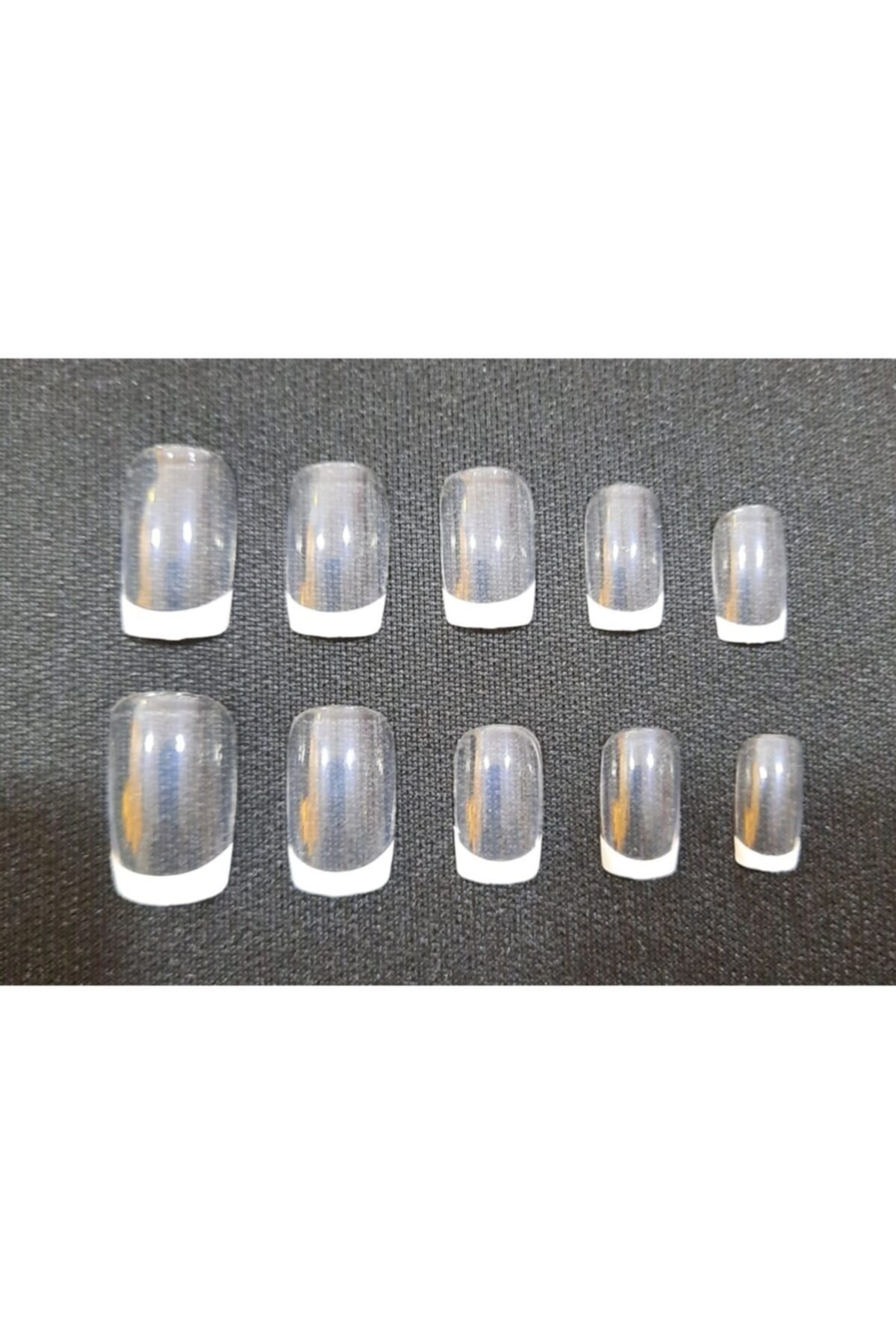 Mona Lady 12 Parça French Fransız Model Takma Tırnak Ve Yapıştırıcı ...