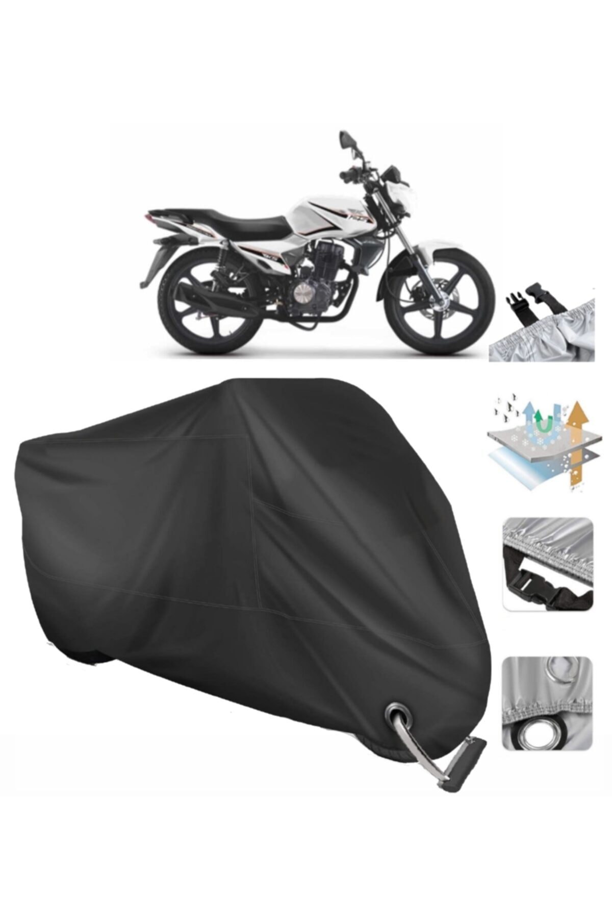 CoverPlus Rks Rk125-r Engine Cover Backpack Compatible (link, Lock ...