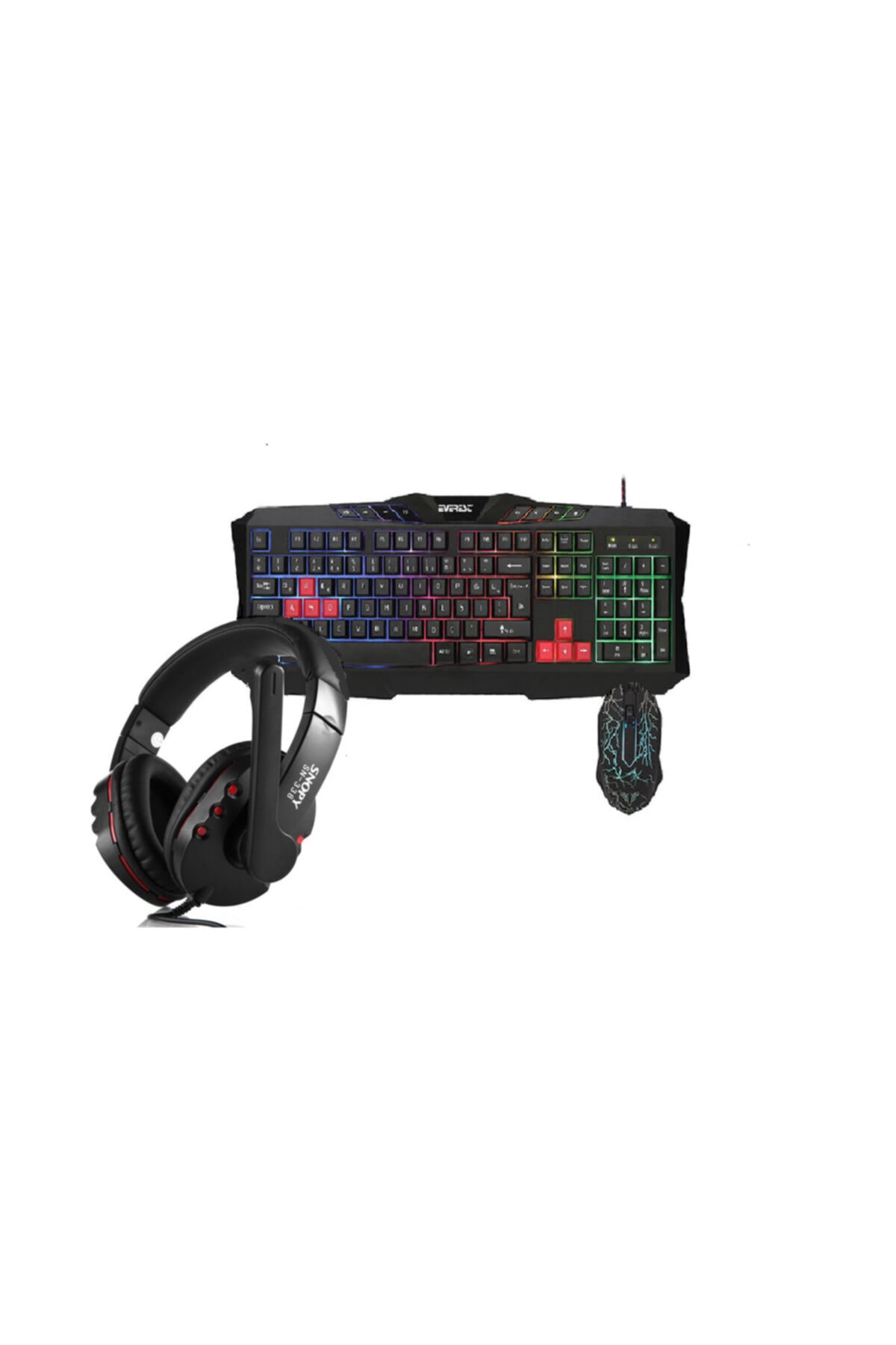 Rampage Everest Gx-8838 Gaming 3 Lü Klavye Mouse Kulaklık Set Rampage Everest Gx-8838 Gaming 3 Lü Klavye Mouse Kulaklık Set