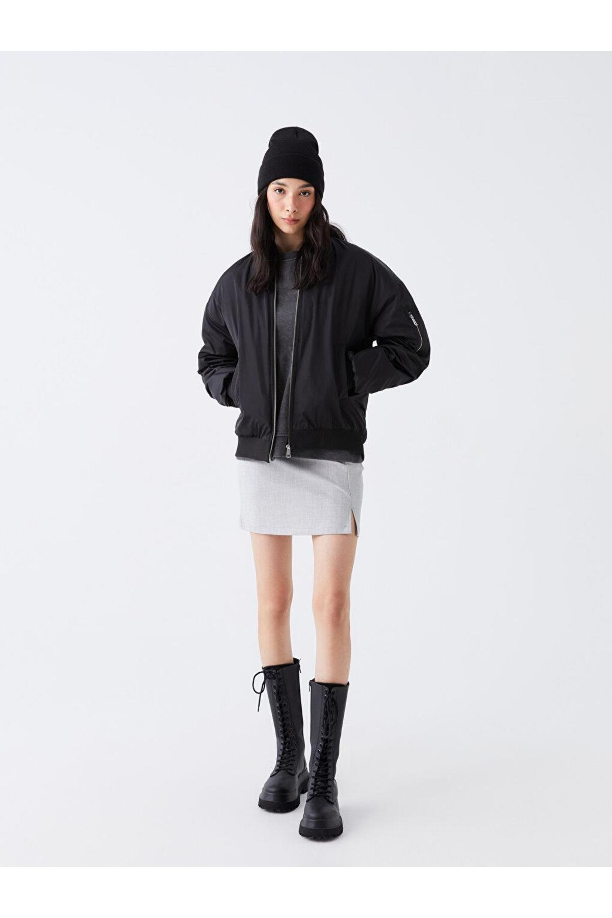 LC Waikiki LCW Vision Kolej Yaka Düz Uzun Kollu Kadın Şişme Mont Fiyatı ...