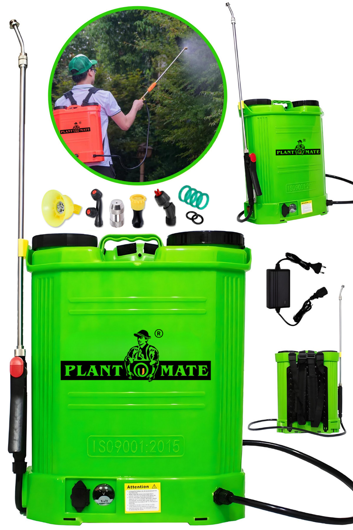 Uygunland Plant Mate Turbo 16 Lt Şarjlı Sırt Tipi Ilaç Pompası Akülü ...