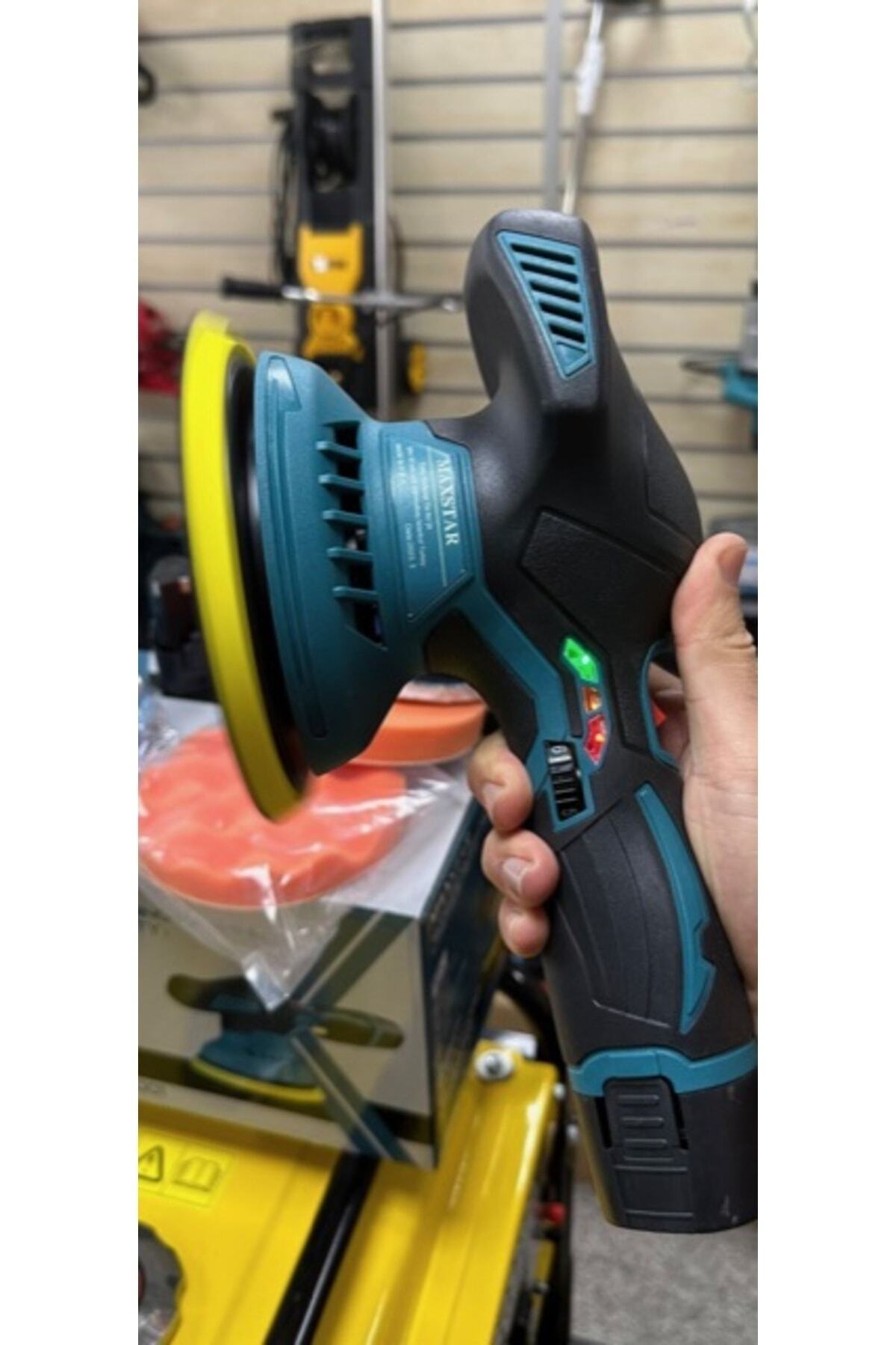 Genel Markalar Maxstar 18 V Lion Çift Akülü Pasta Cila Polisaj Makinası ...