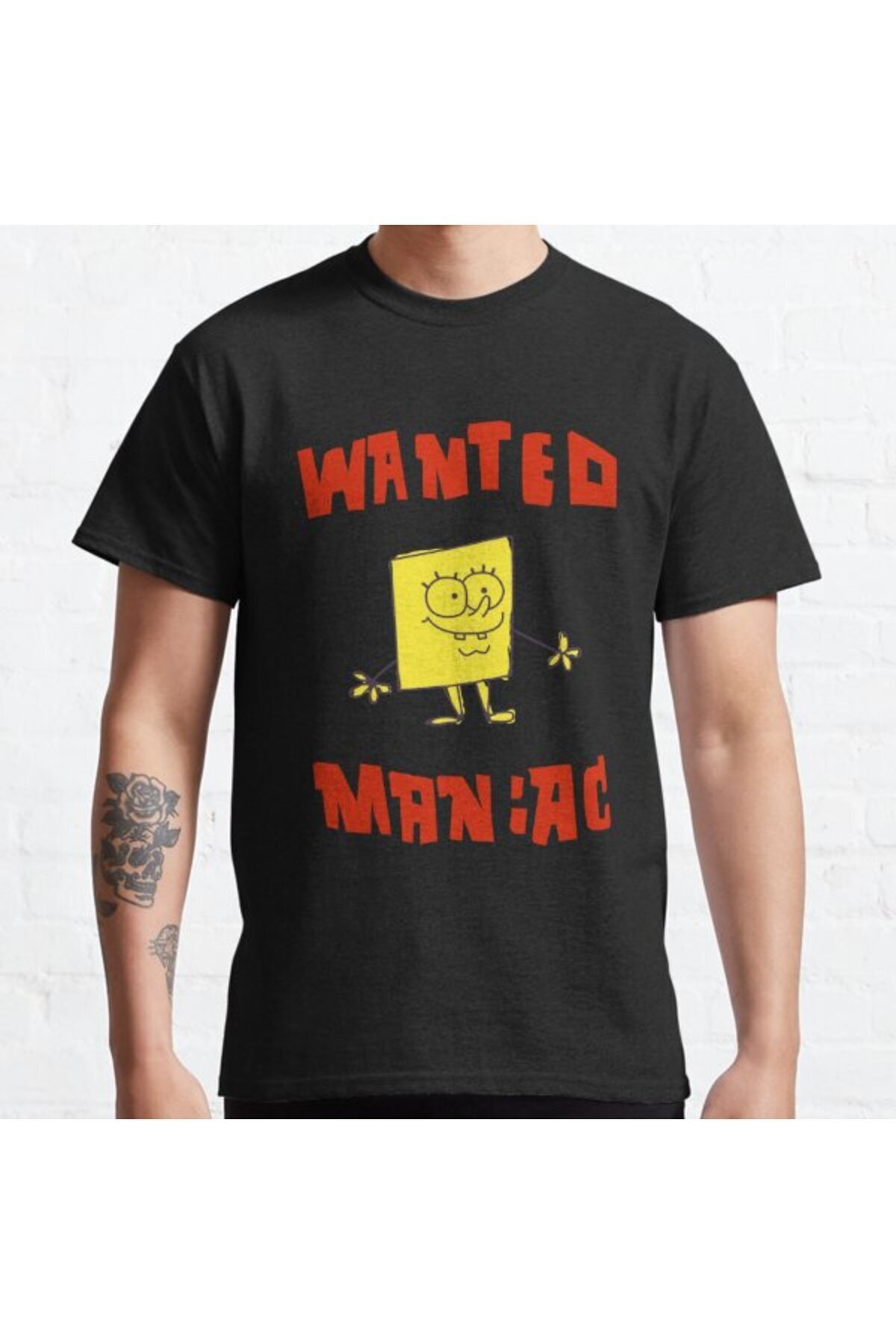 ZOKAWEAR Bol Kalıp Unisex Spongebob Squarepants Classic Wanted Maniac ...