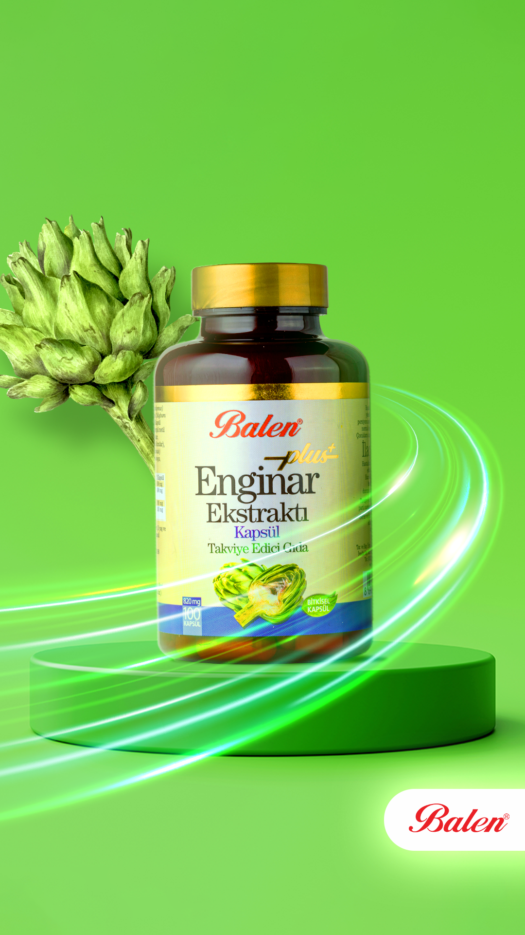 Balen Enginar Plus Ekstraktı Kapsülü 820 Mg 100 KapsüL - Fiyatı, Yorumları