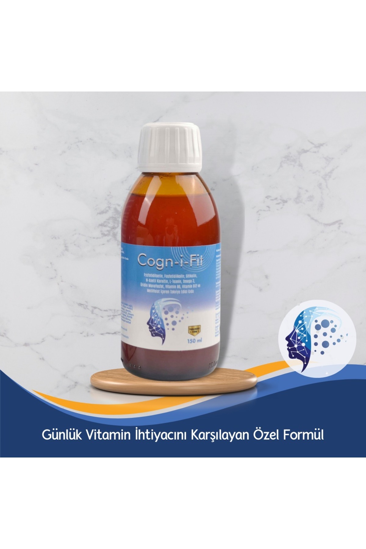 CogniFİT Sitikolin 150 ML Omega 3 B12 B6 Multivitamin Gıda Takviyeleri ...
