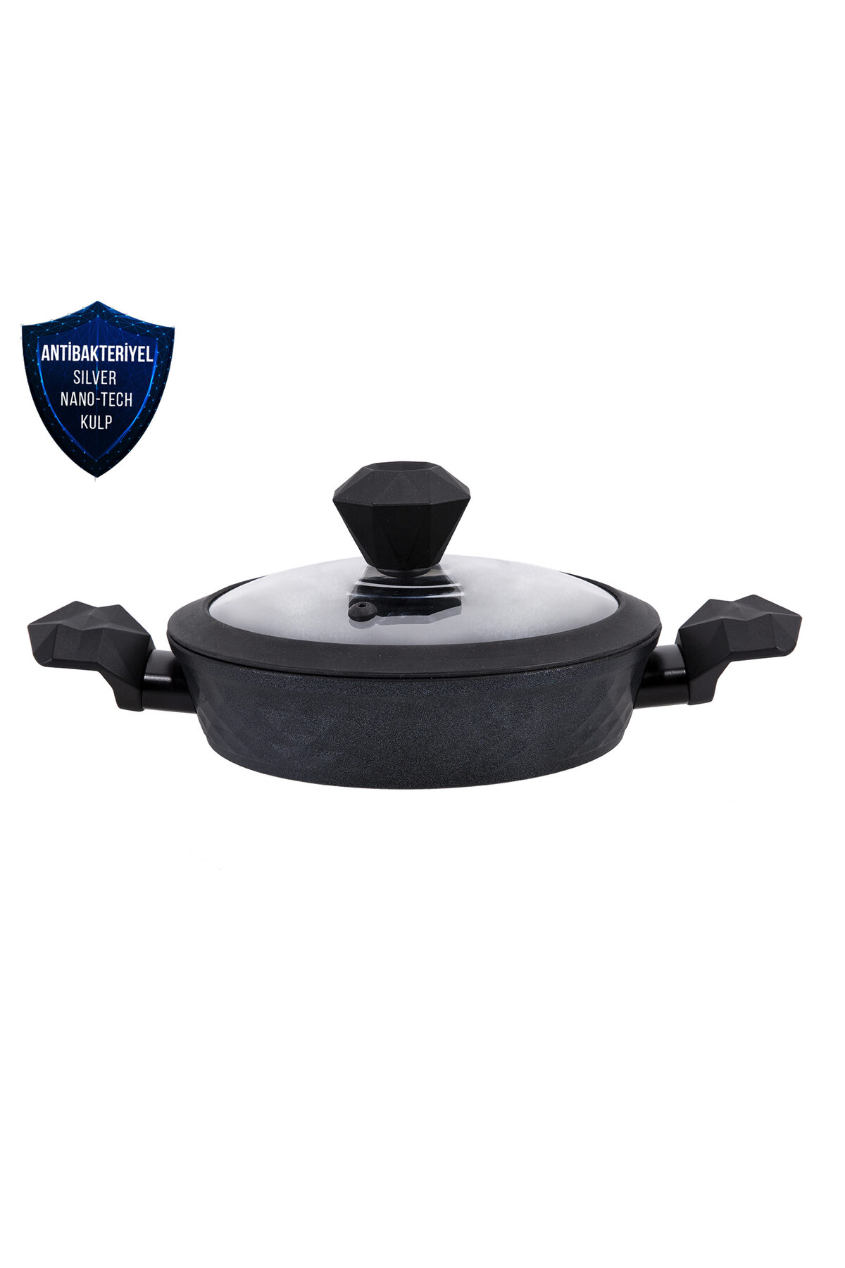 Karaca BioDiamond Antibakteriyel Elmas Kristal Ultra Dayanıklı Yanmaz Yapışmaz Sahan Seti, 10 ...